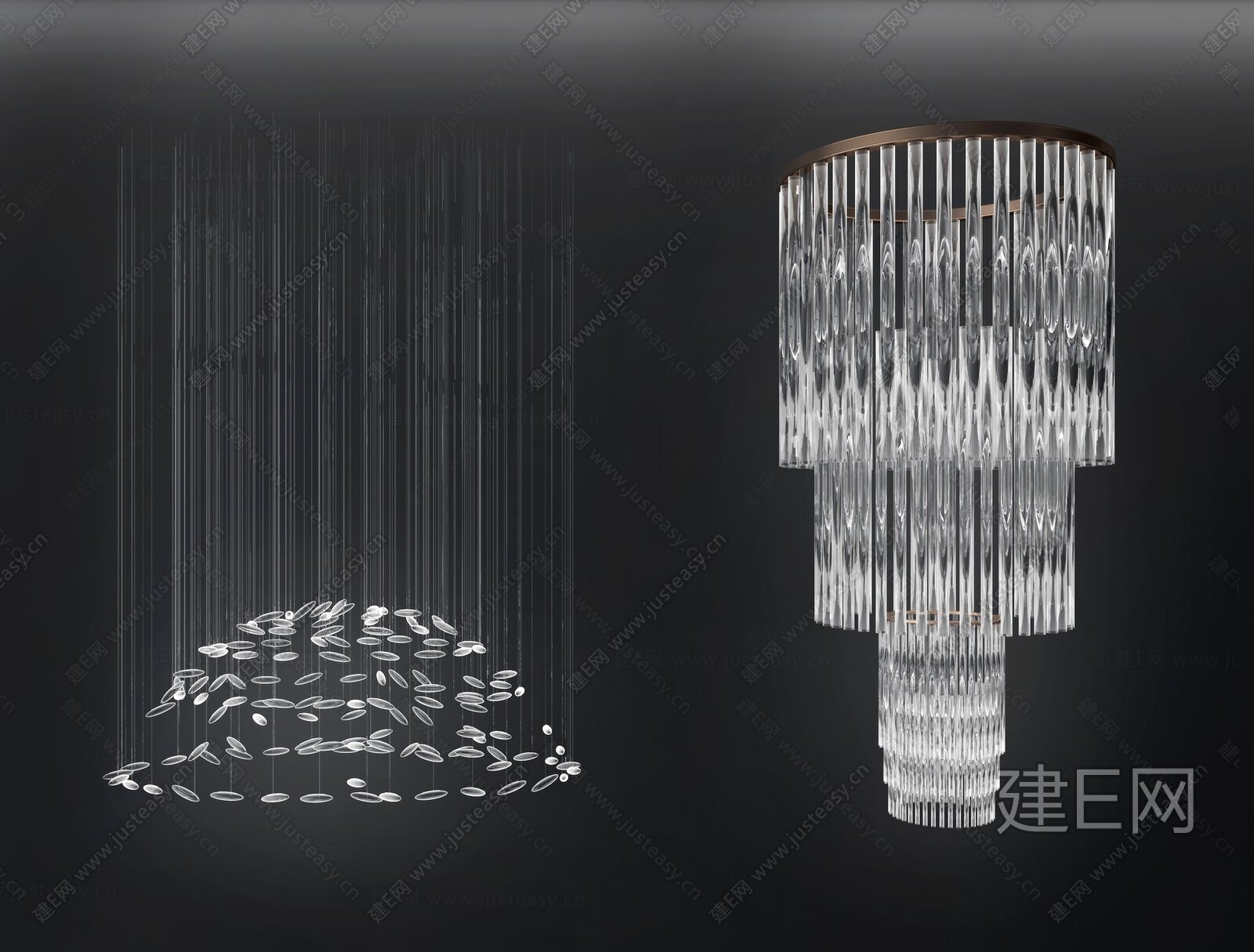 【现代大型水晶吊灯3d模型】建e网现代大型水晶吊灯3d模型下载 Id108480408 打造3d现代大型水晶吊灯模型免费下载平台