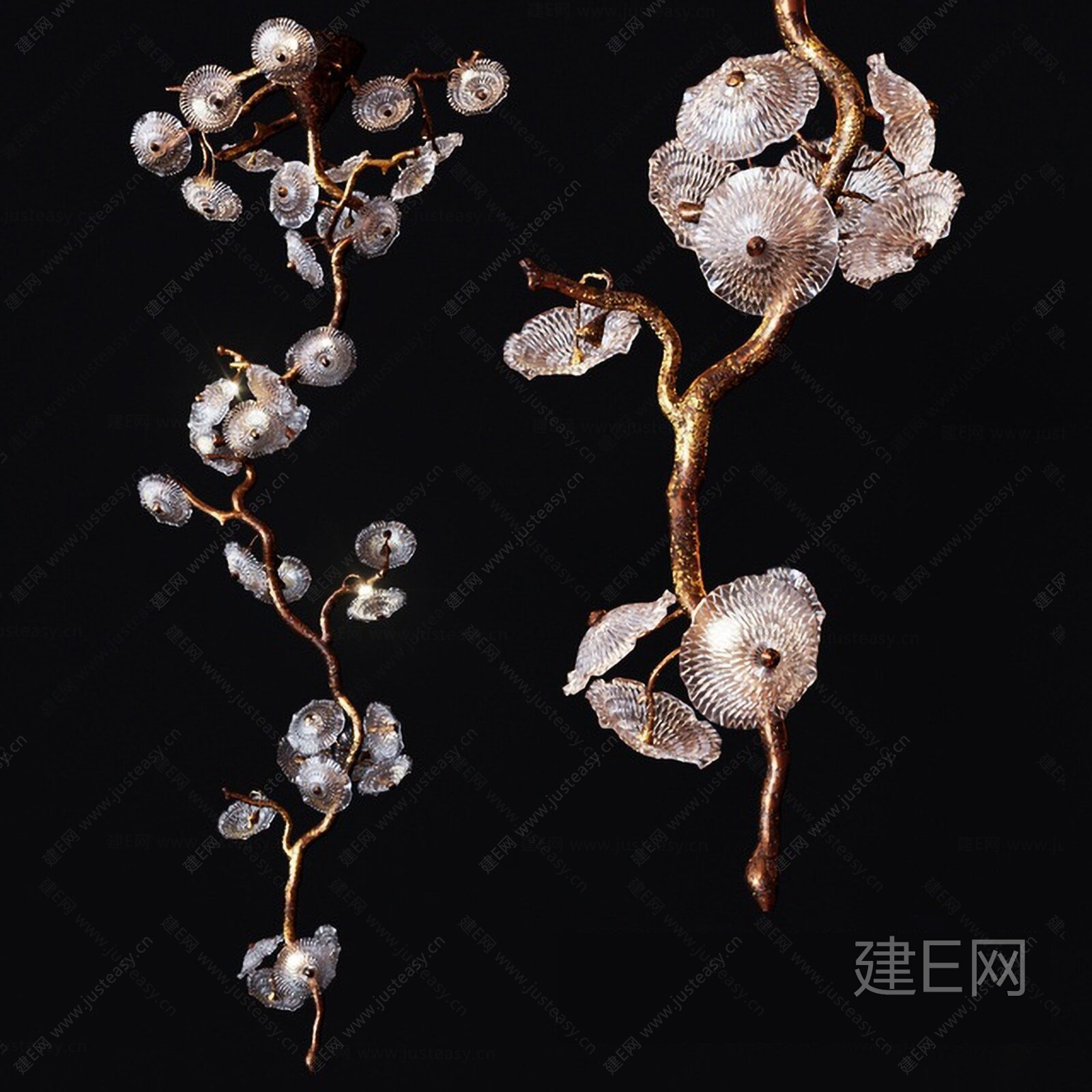 【现代水晶树枝花卉吊灯3d模型】建e网现代水晶树枝花卉吊灯3d模型下载 Id105859422 打造3d现代水晶树枝花卉吊灯模型免费下载平台