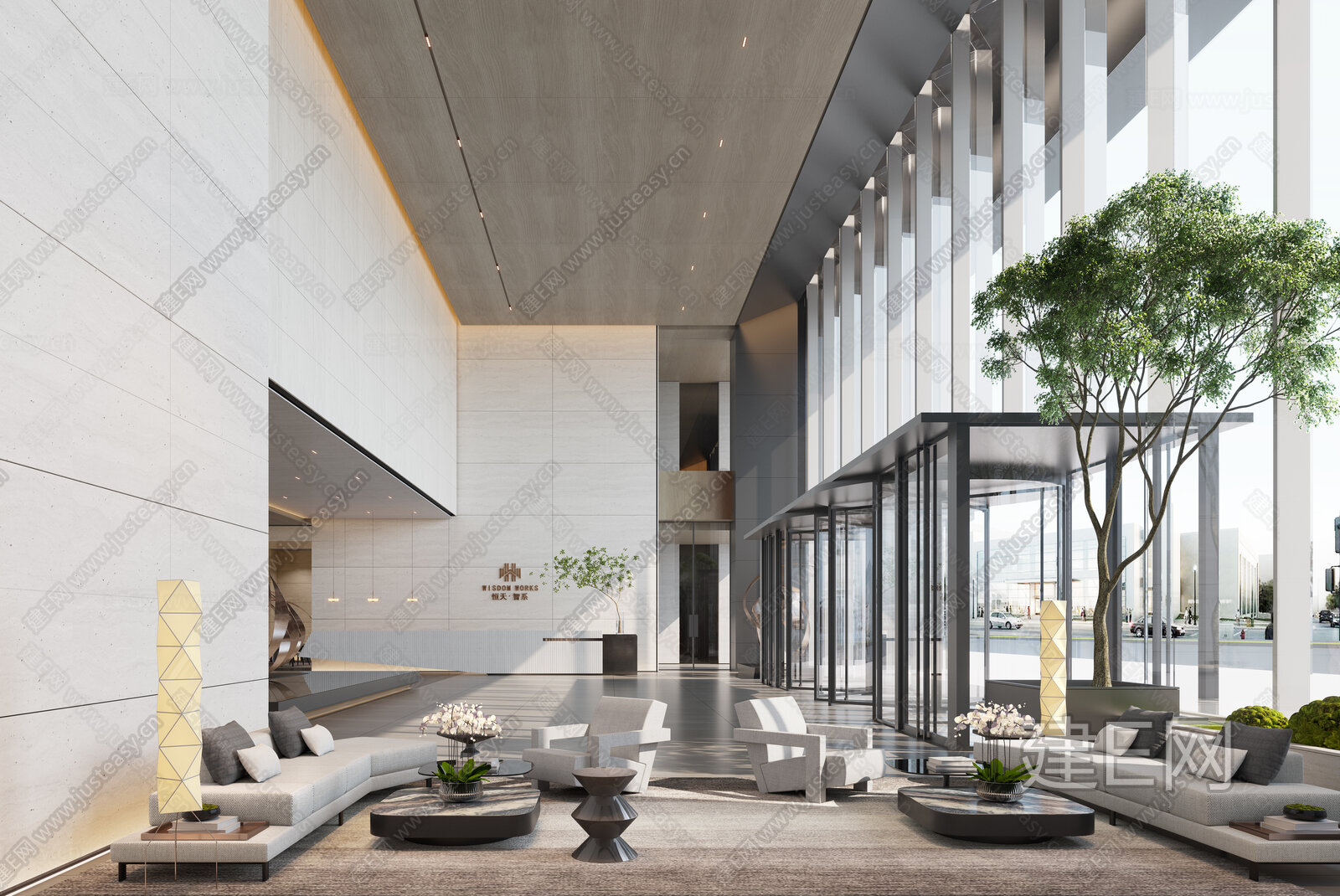 【现代售楼处3d模型】建e网现代售楼处3d模型下载 Id114248377 打造3d现代售楼处模型免费下载平台