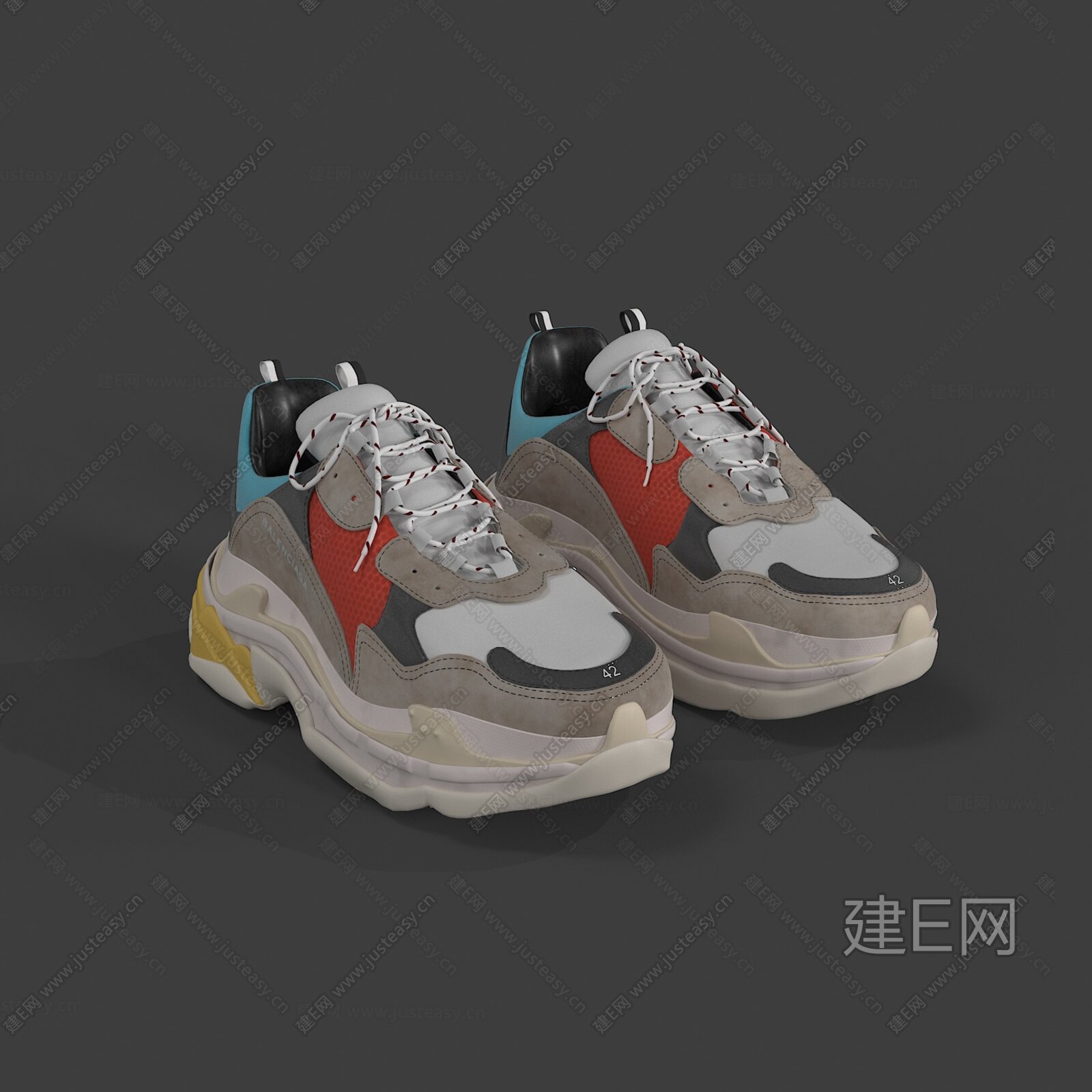 【现代运动鞋3d模型】建e网现代运动鞋3d模型下载 Id113855147 打造3d现代运动鞋模型免费下载平台