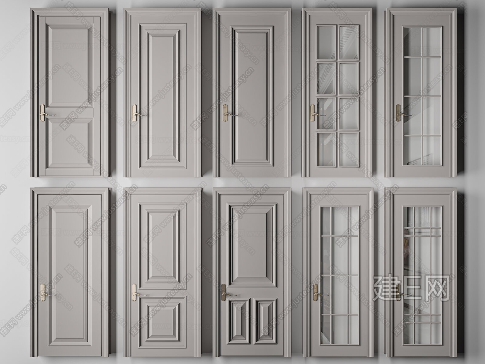 【简欧门组合3d模型】建e网简欧门组合3d模型下载 Id105860470 打造3d简欧门组合模型免费下载平台
