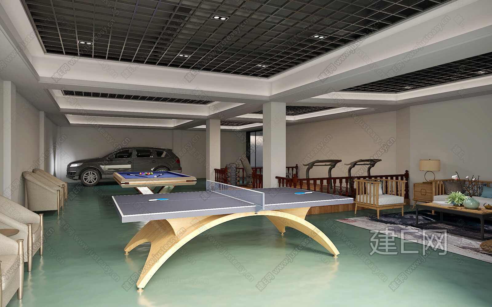 【现代地下室车库3d模型】建e网现代地下室车库3d模型下载 Id105073709 打造3d现代地下室车库模型免费下载平台