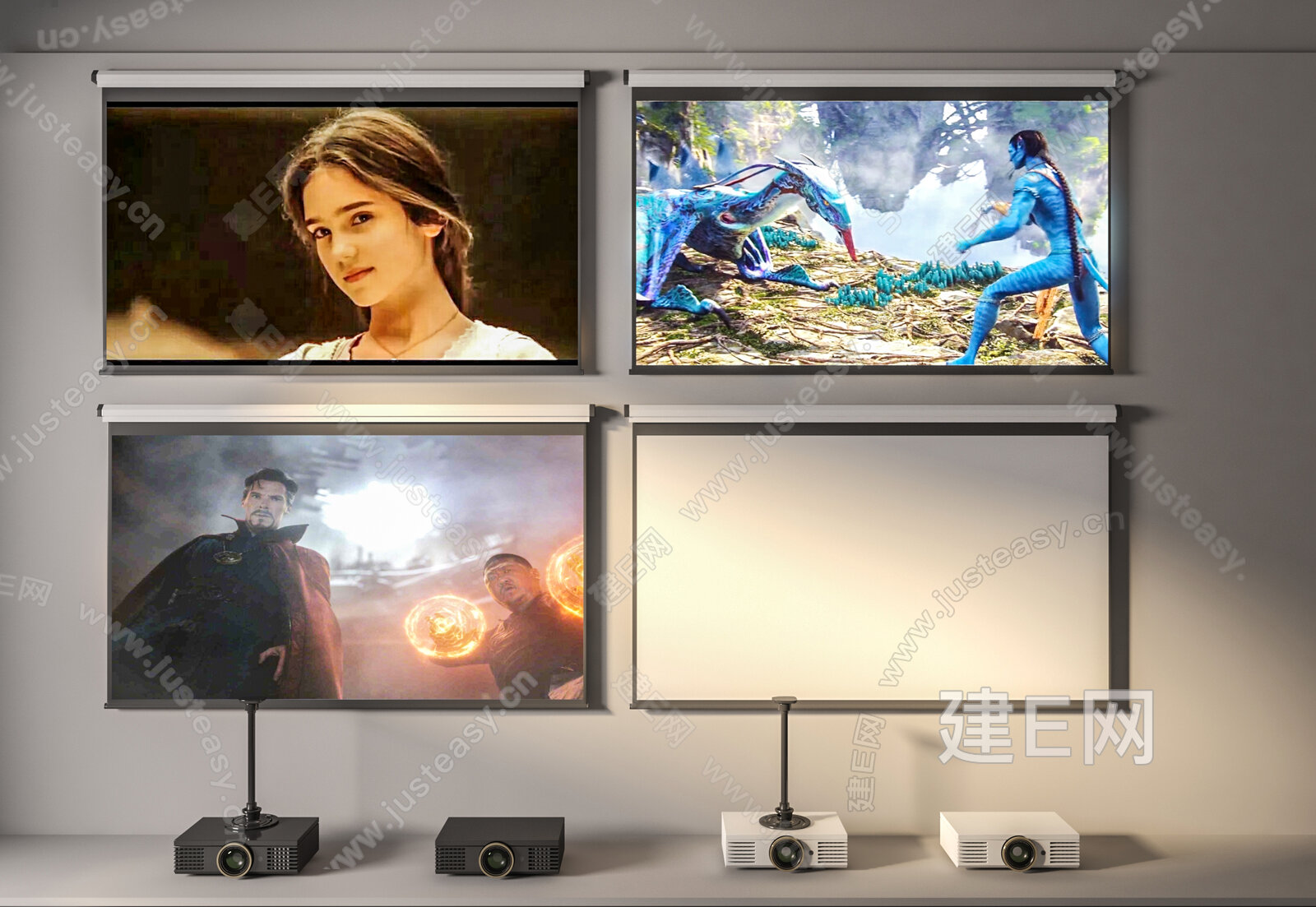 【现代投影设备3d模型】建e网现代投影设备3d模型下载 Id106319639 打造3d现代投影设备模型免费下载平台