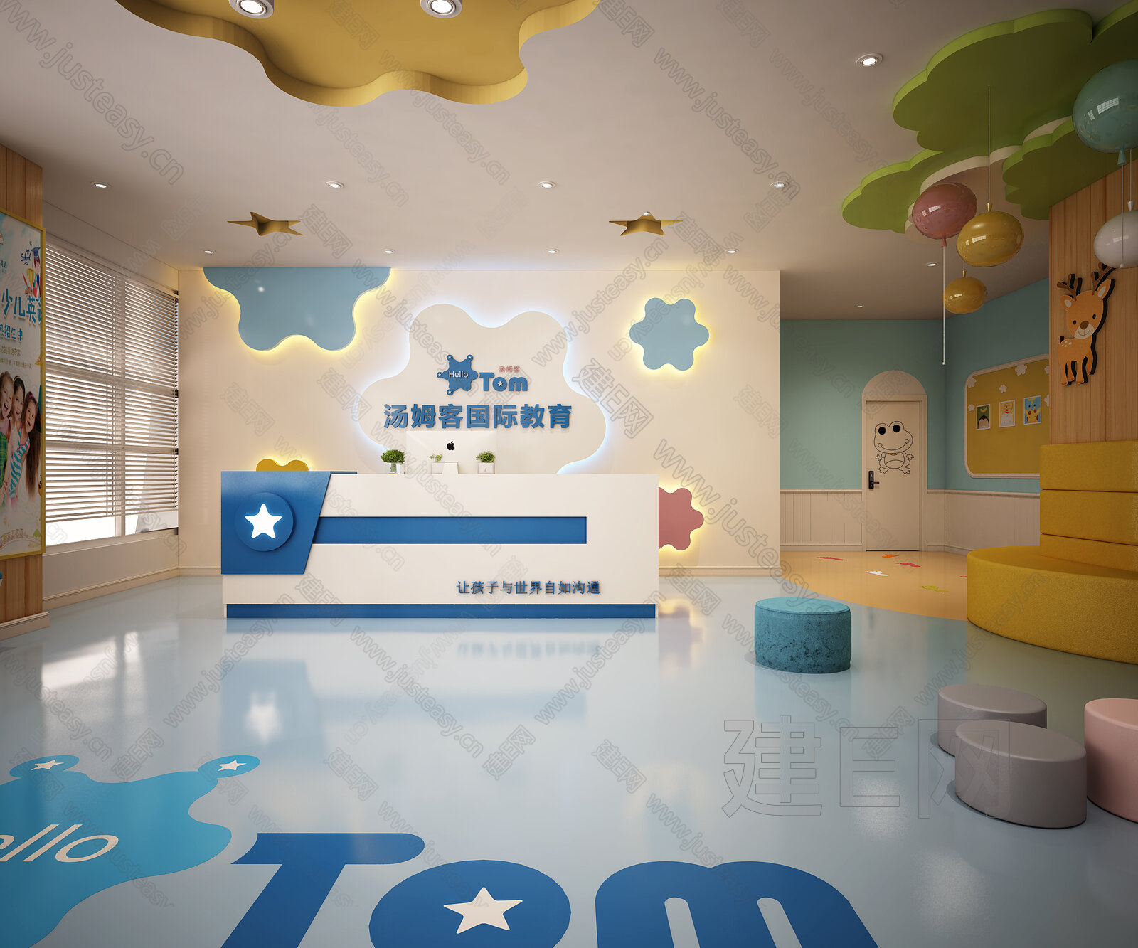 【现代儿童培训机构3d模型】建e网现代儿童培训机构3d模型下载 Id108416870 打造3d现代儿童培训机构模型免费下载平台