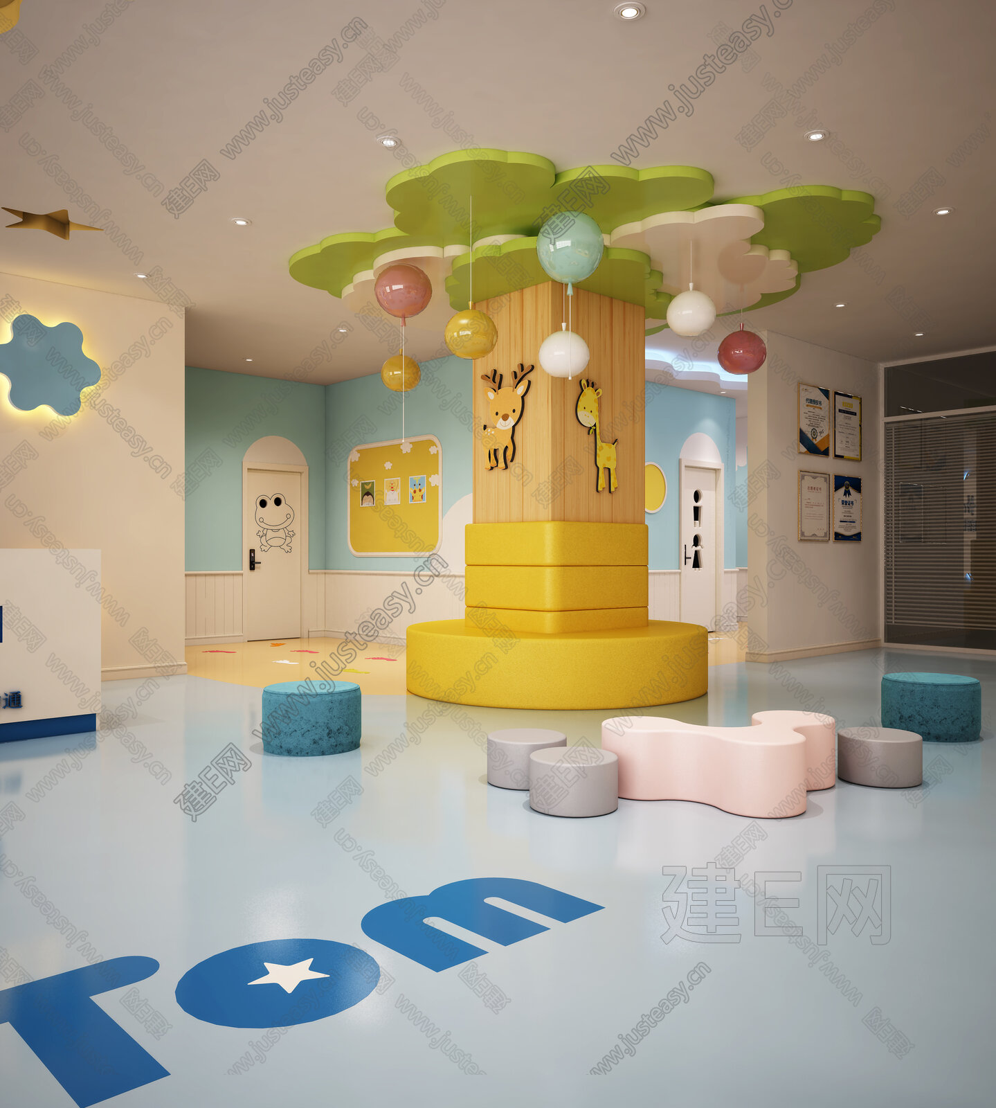 【现代儿童培训机构3d模型】建e网现代儿童培训机构3d模型下载 Id108416870 打造3d现代儿童培训机构模型免费下载平台