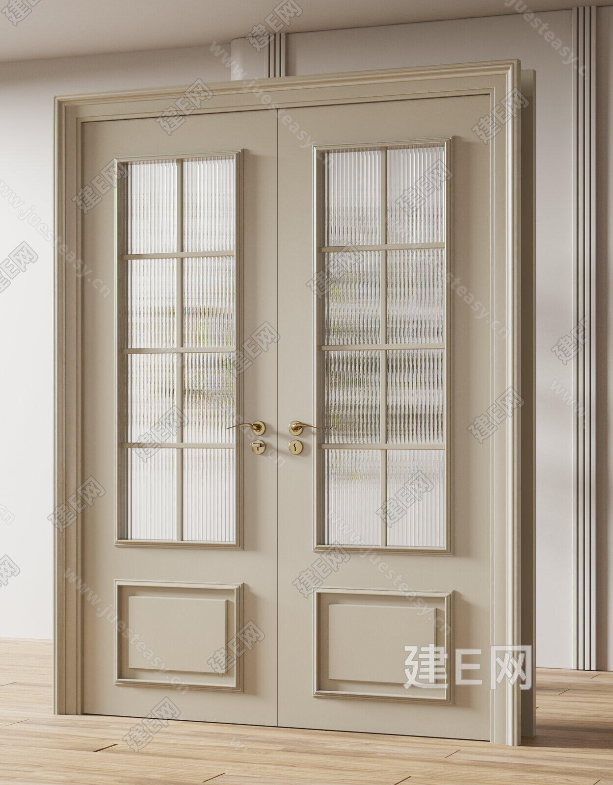 【法式双开门3d模型】建e网法式双开门3d模型下载 Id110120760 打造3d法式双开门模型免费下载平台