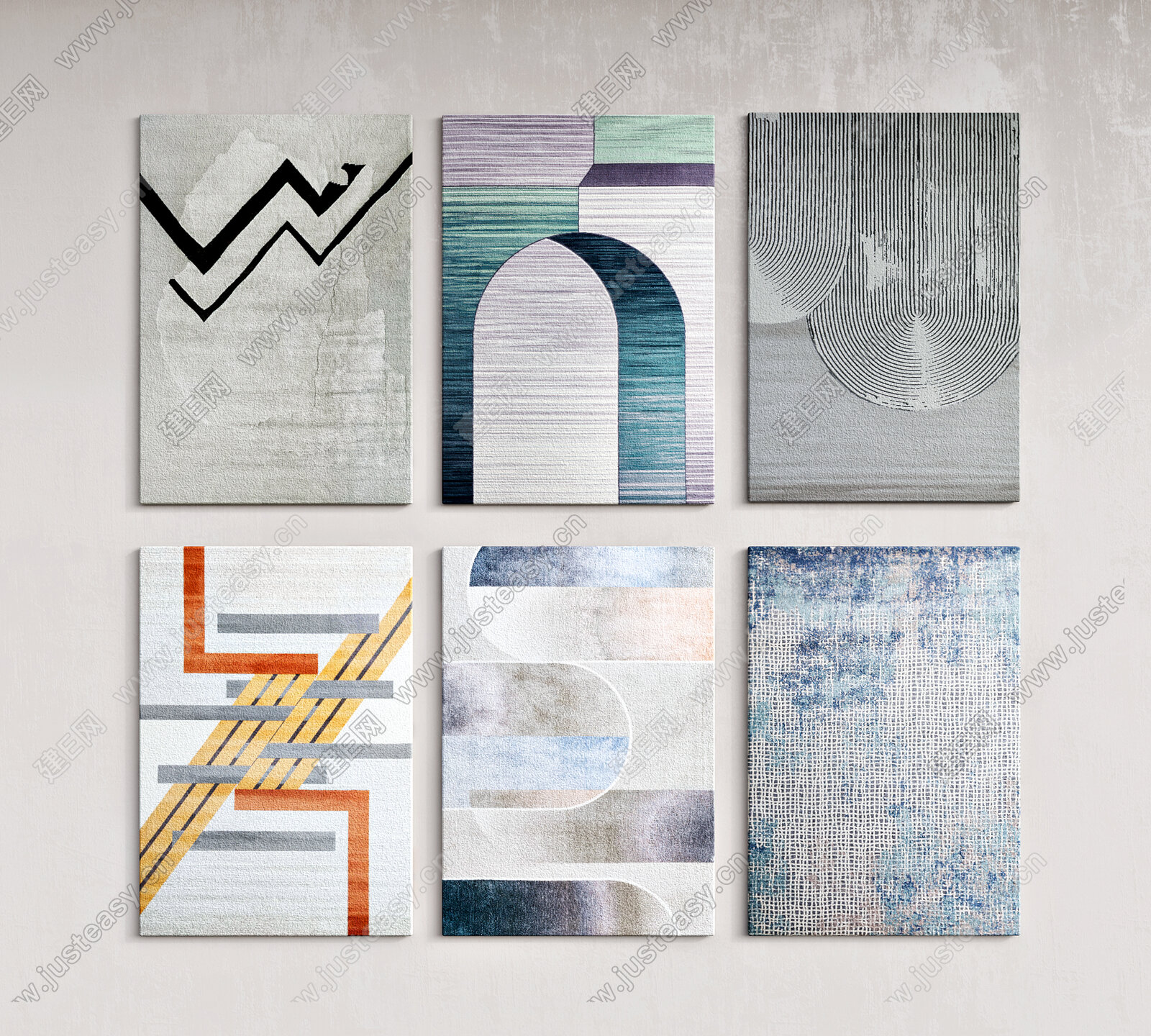 现代地毯模型SU模型下载[ID:114640456]_建e网su模型