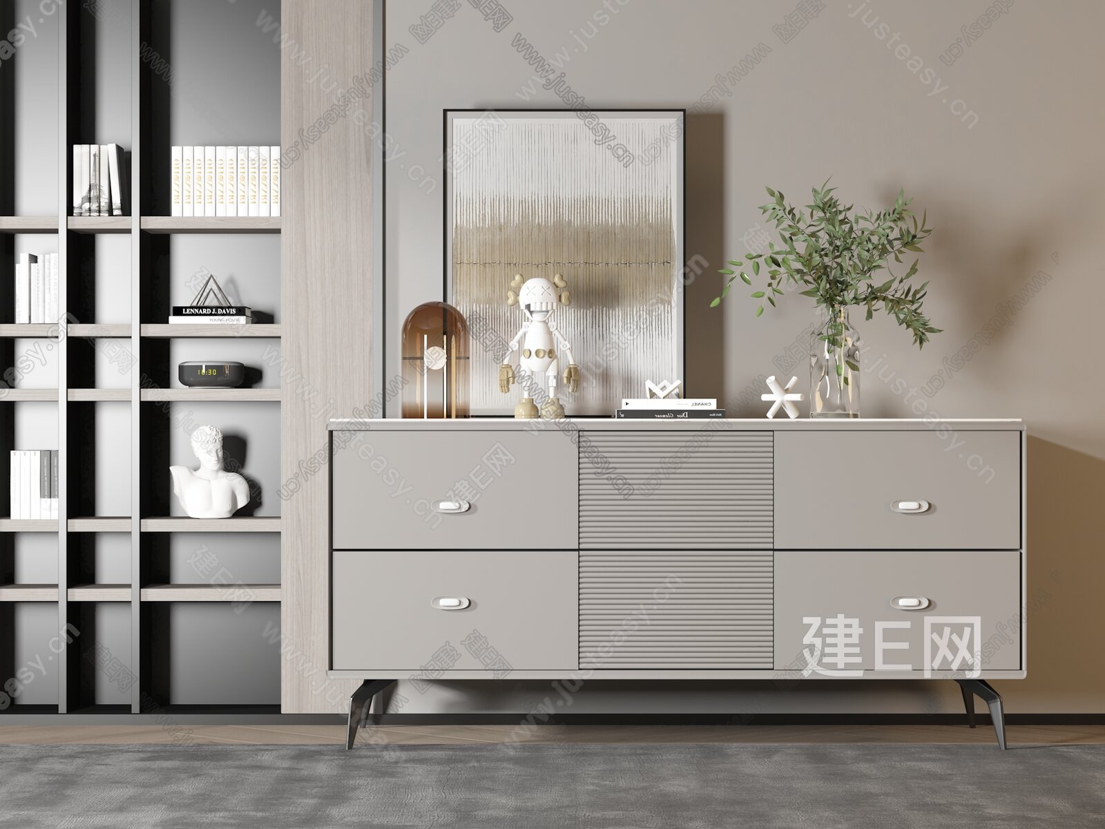 【现代餐边柜3d模型】建e网现代餐边柜3d模型下载 Id102387263 打造3d现代餐边柜模型免费下载平台