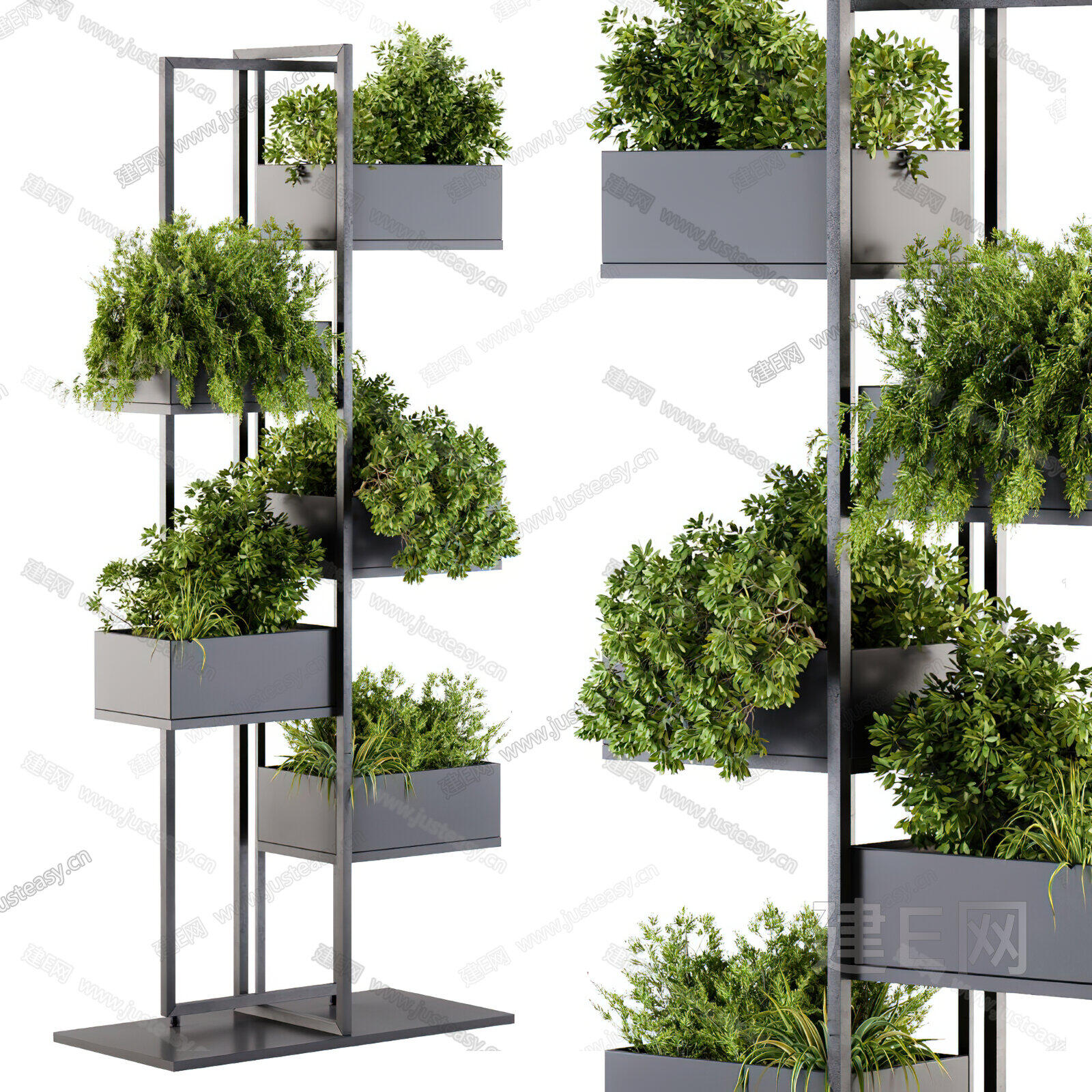 【现代植物架3d模型】建e网现代植物架3d模型下载 Id103435884 打造3d现代植物架模型免费下载平台