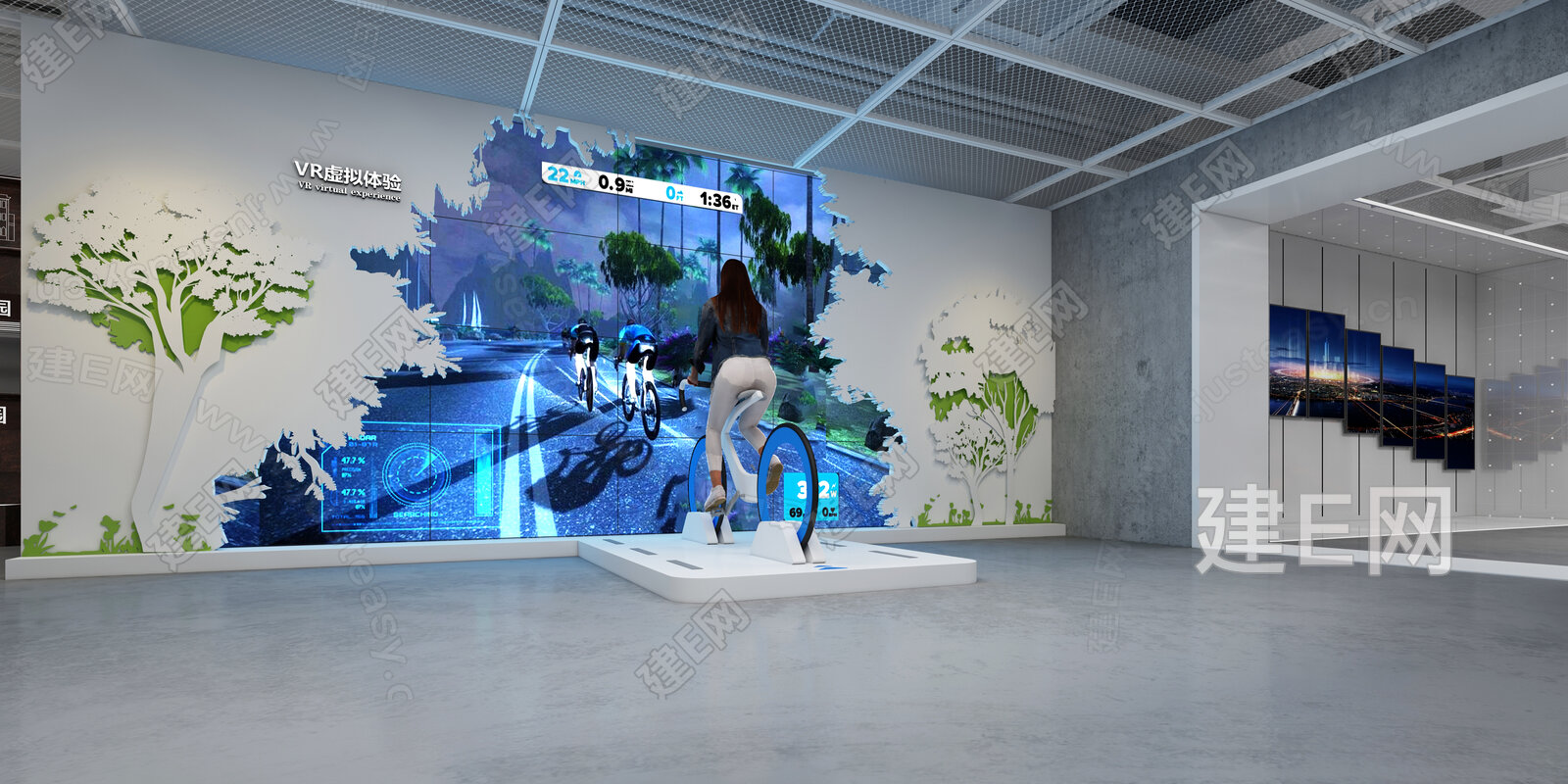 【现代vr科技展厅3d模型】建e网现代vr科技展厅3d模型下载 Id114445889 打造3d现代vr科技展厅模型免费下载平台