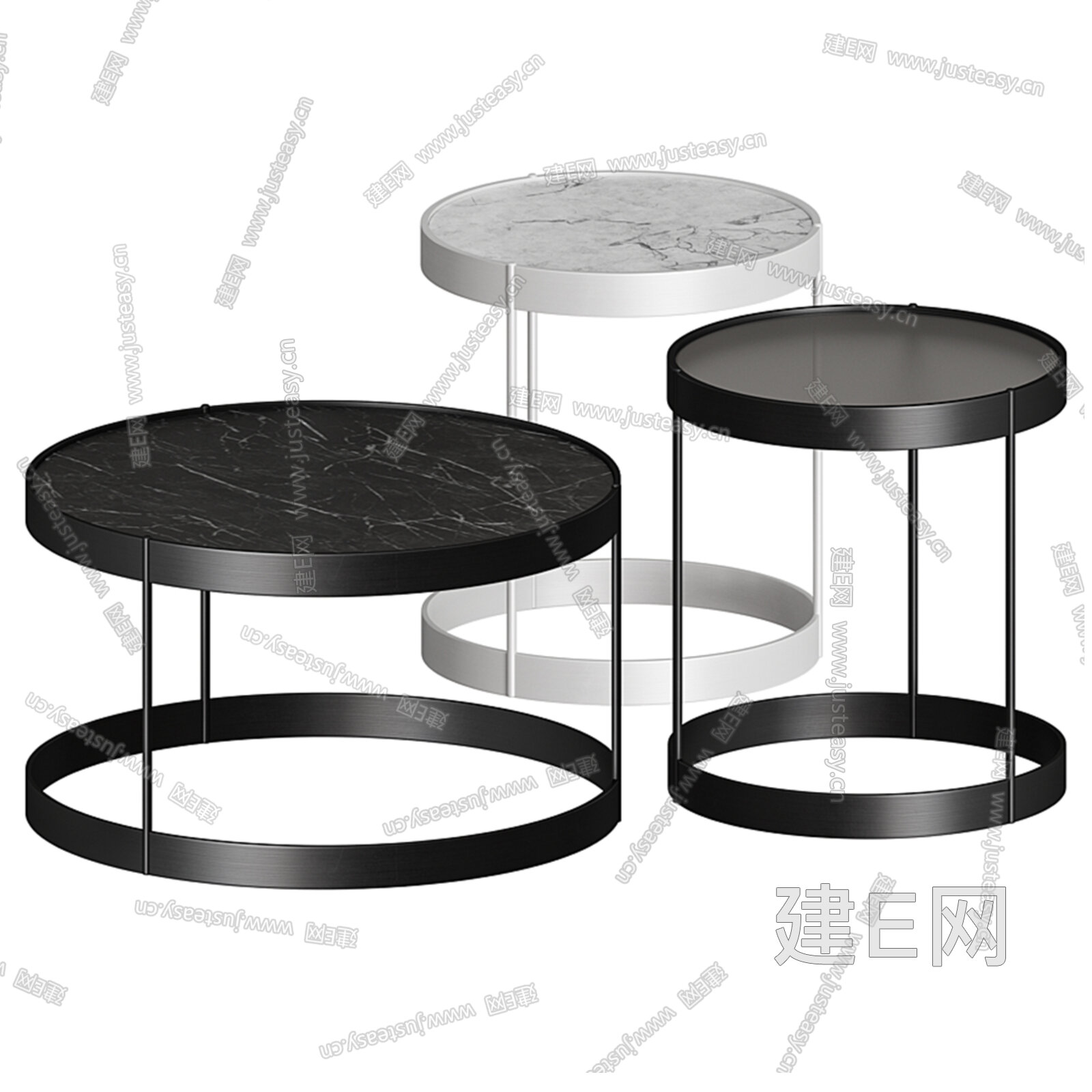 Bolia 现代茶几模型SU模型下载[ID:113264958]_建E室内设计网