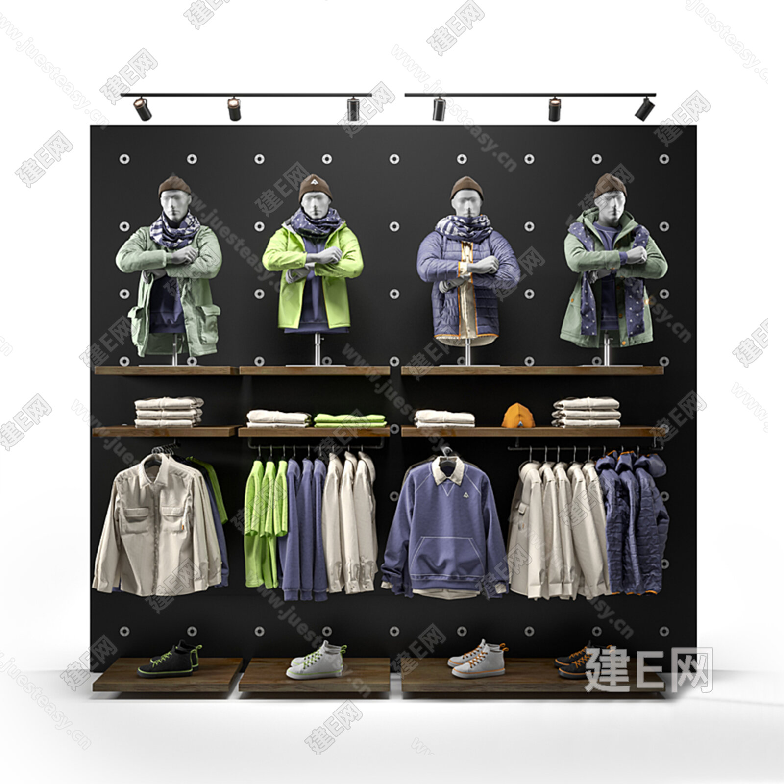 【现代服装店服装展示3d模型】建e网现代服装店服装展示3d模型下载 Id112742135 打造3d现代服装店服装展示模型免费下载平台