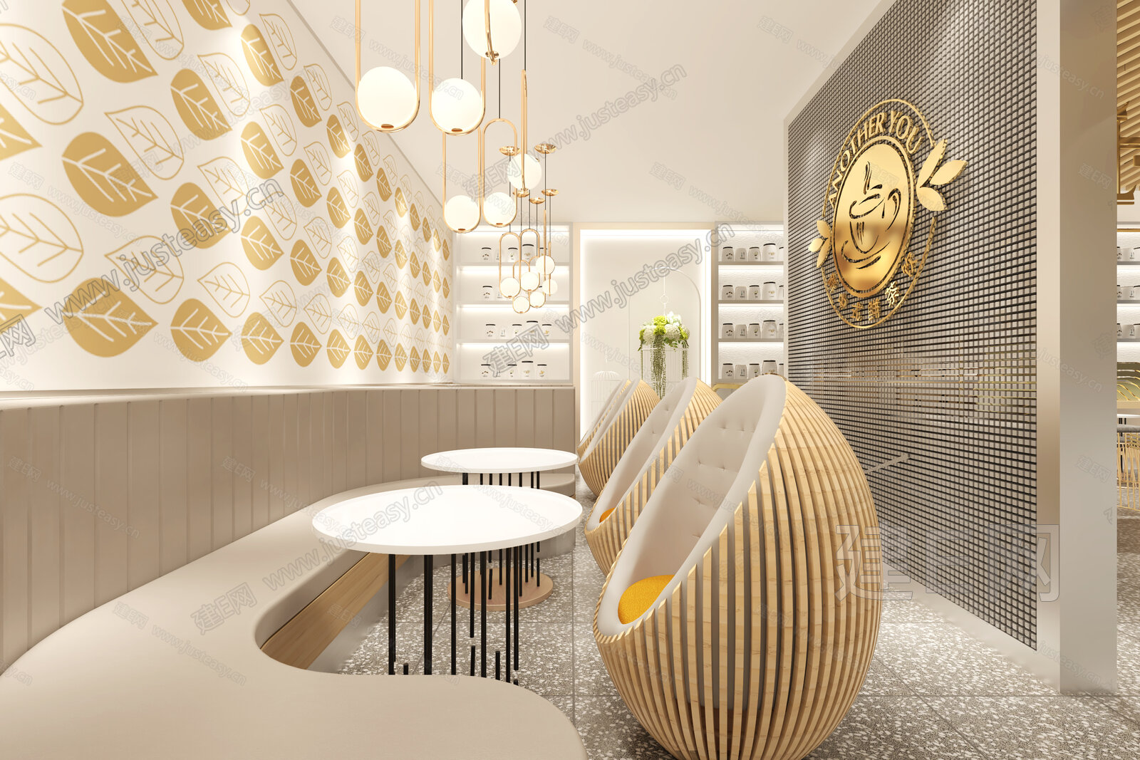 【新中式轻奢茶饮店3d模型】建e网新中式轻奢茶饮店3d模型下载 Id106647870 打造3d新中式轻奢茶饮店模型免费下载平台