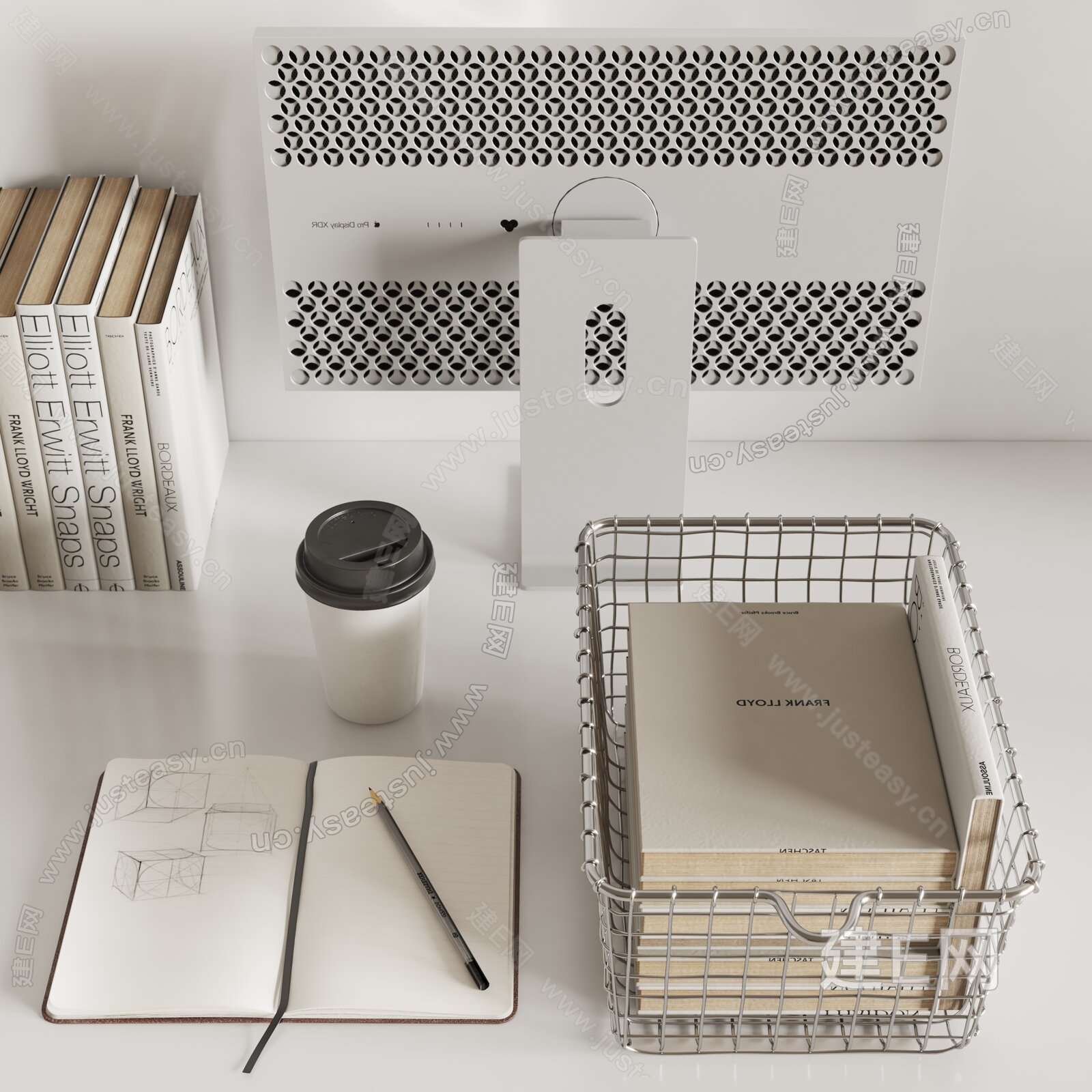 Schelbach 现代书本摆件模型SU模型下载[ID:110184223]_建e网su模型