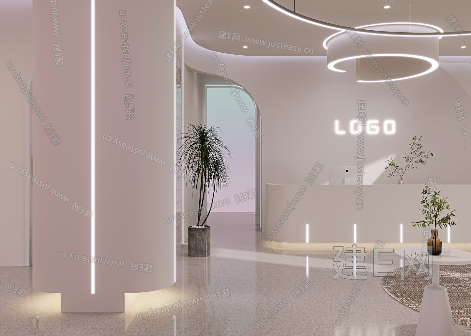 【现代网红美容店3d模型】建e网现代网红美容店3d模型下载 Id104681936 打造3d现代网红美容店模型免费下载平台