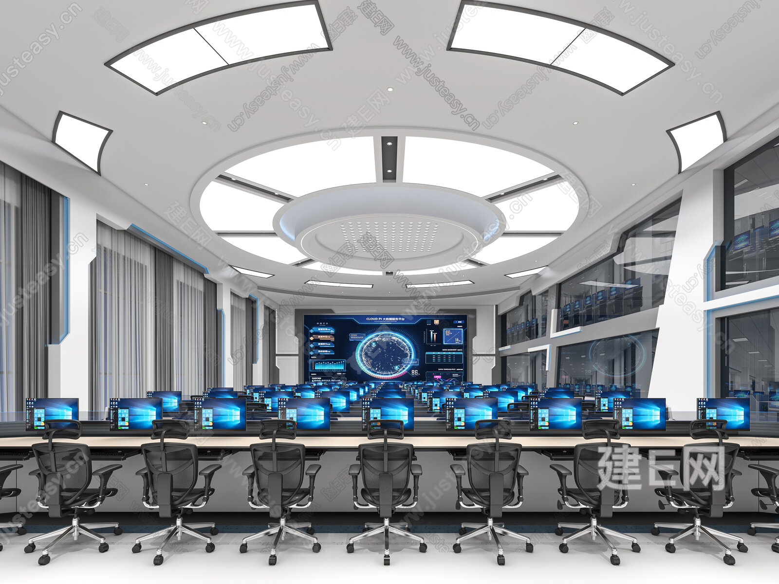 【现代指挥大厅3d模型】建e网现代指挥大厅3d模型下载 Id113725910 打造3d现代指挥大厅模型免费下载平台