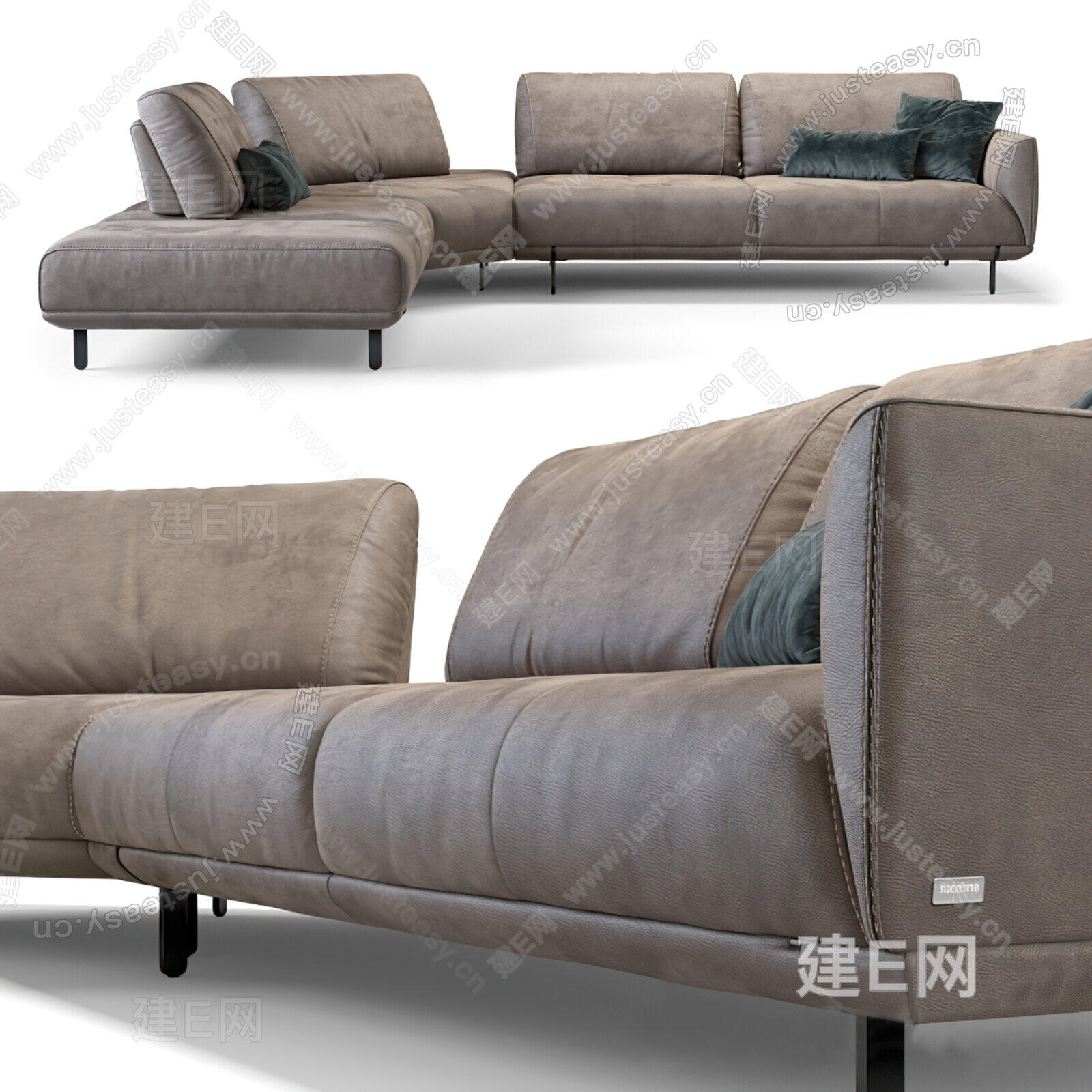 【现代转角沙发3d模型】建e网现代转角沙发3d模型下载 Id116216077 打造3d现代转角沙发模型免费下载平台