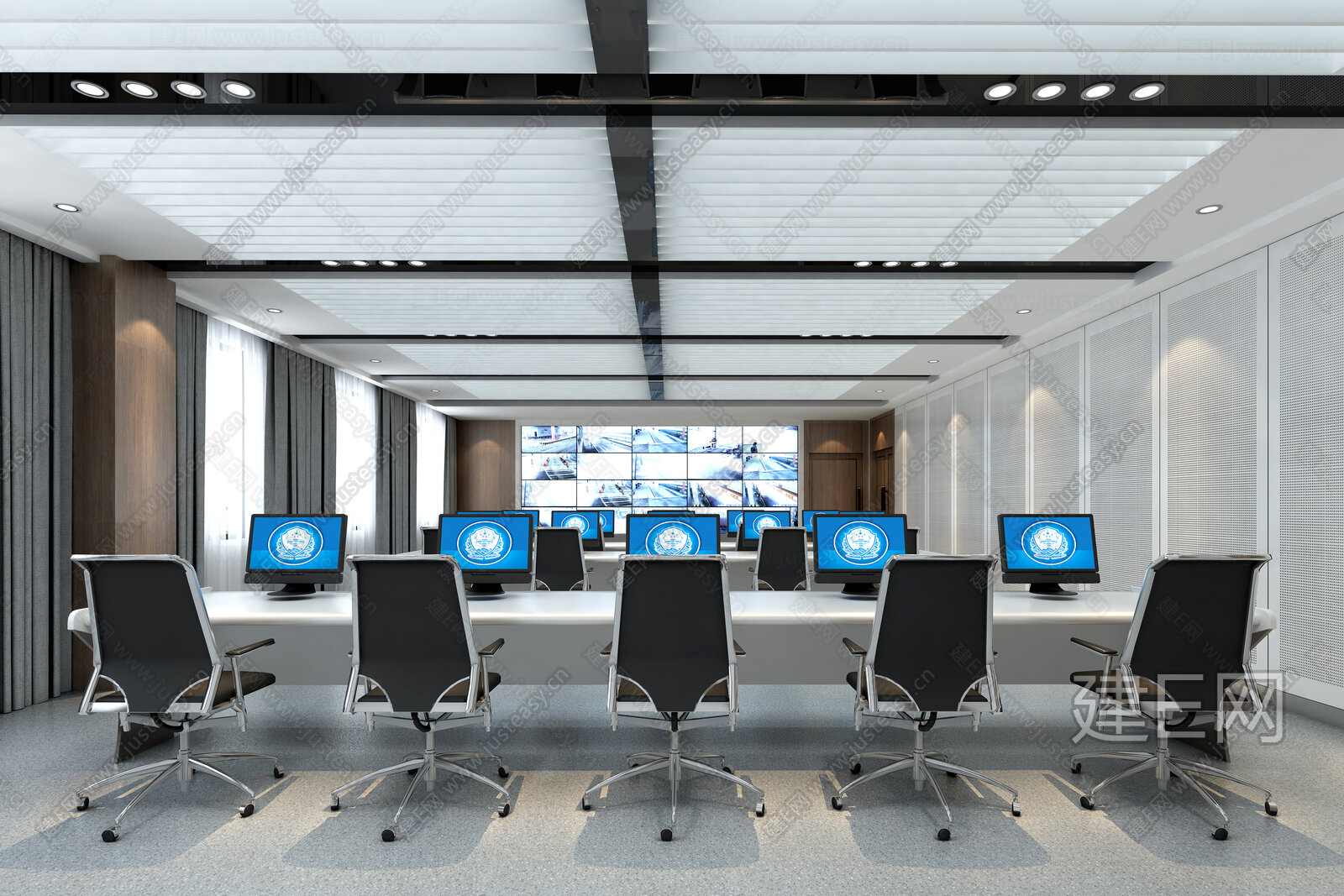 【现代指挥大厅3d模型】建e网现代指挥大厅3d模型下载 Id109793790 打造3d现代指挥大厅模型免费下载平台
