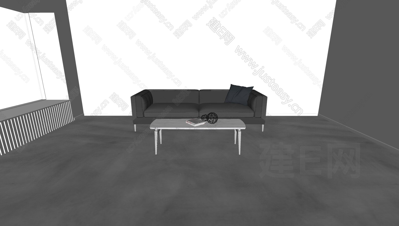 Poliform 现代沙发组合模型SU模型下载[ID:108283524]_建E室内设计网