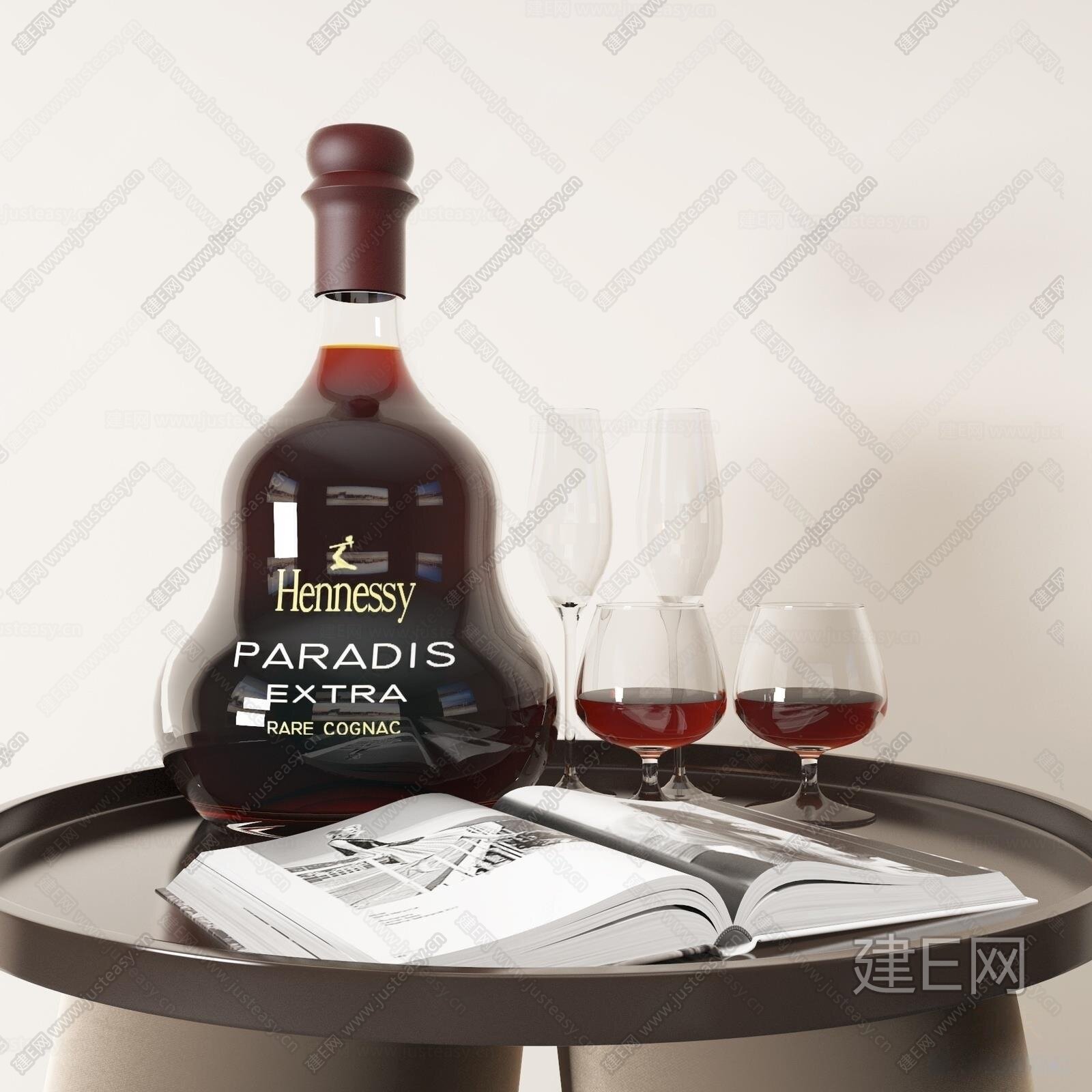 【现代酒瓶酒杯组合3d模型】建e网现代酒瓶酒杯组合3d模型下载 Id110645595 打造3d现代酒瓶酒杯组合模型免费下载平台