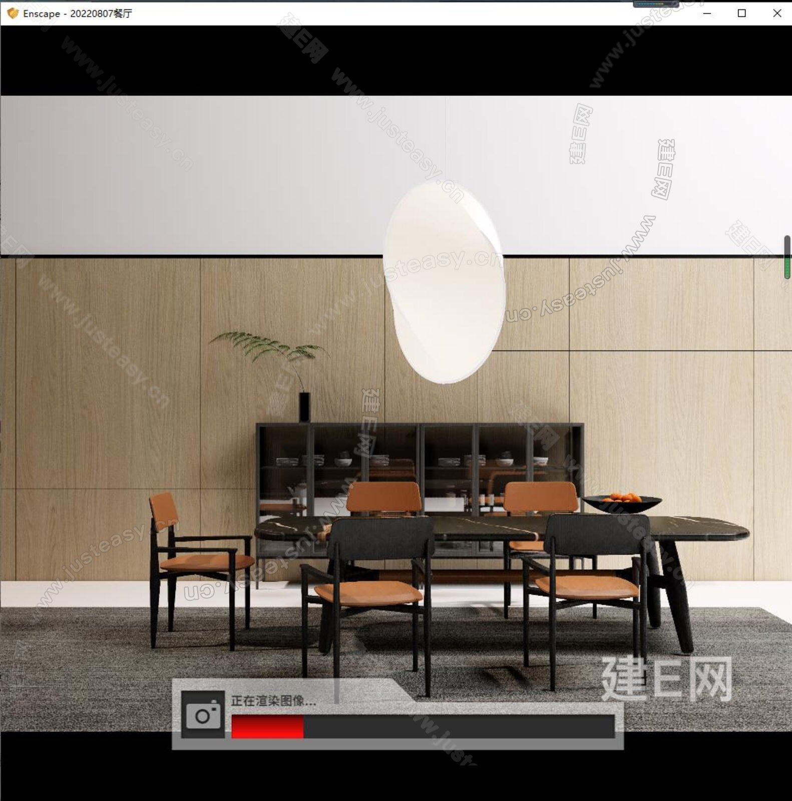 Poliform 现代餐桌椅模型SU模型下载[ID:101533257]_建E室内设计网