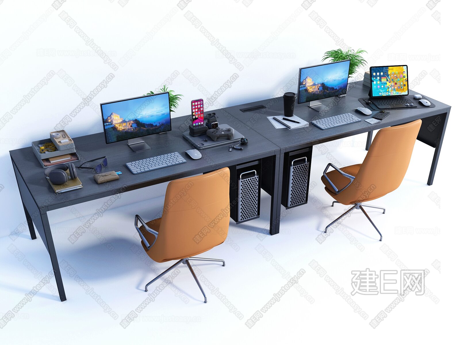 【现代风格办公桌3d模型】建e网现代风格办公桌3d模型下载 Id113070562 打造3d现代风格办公桌模型免费下载平台