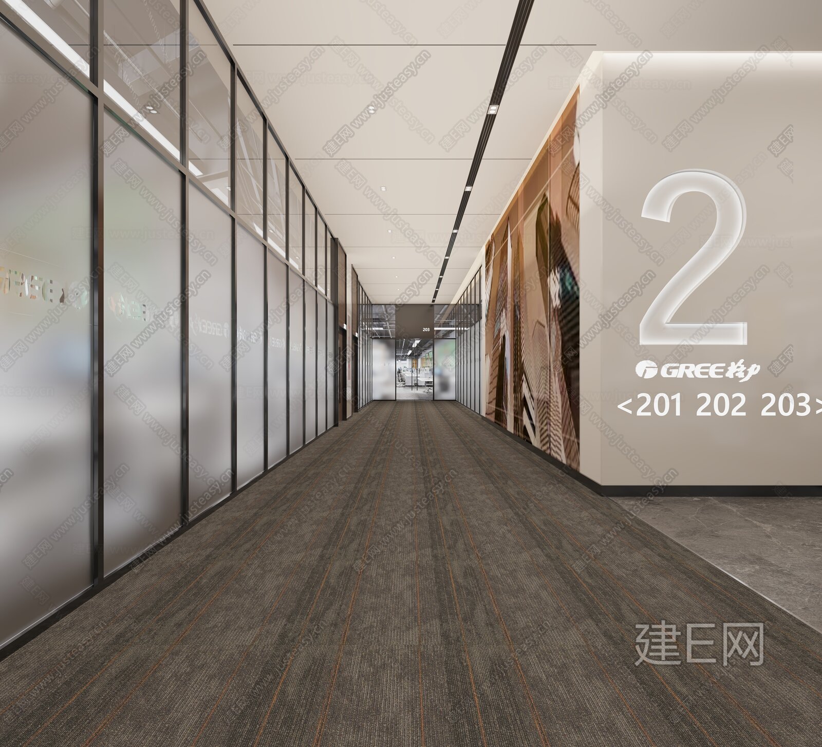 【现代办公过道3d模型】建e网现代办公过道3d模型下载 Id105140293 打造3d现代办公过道模型免费下载平台