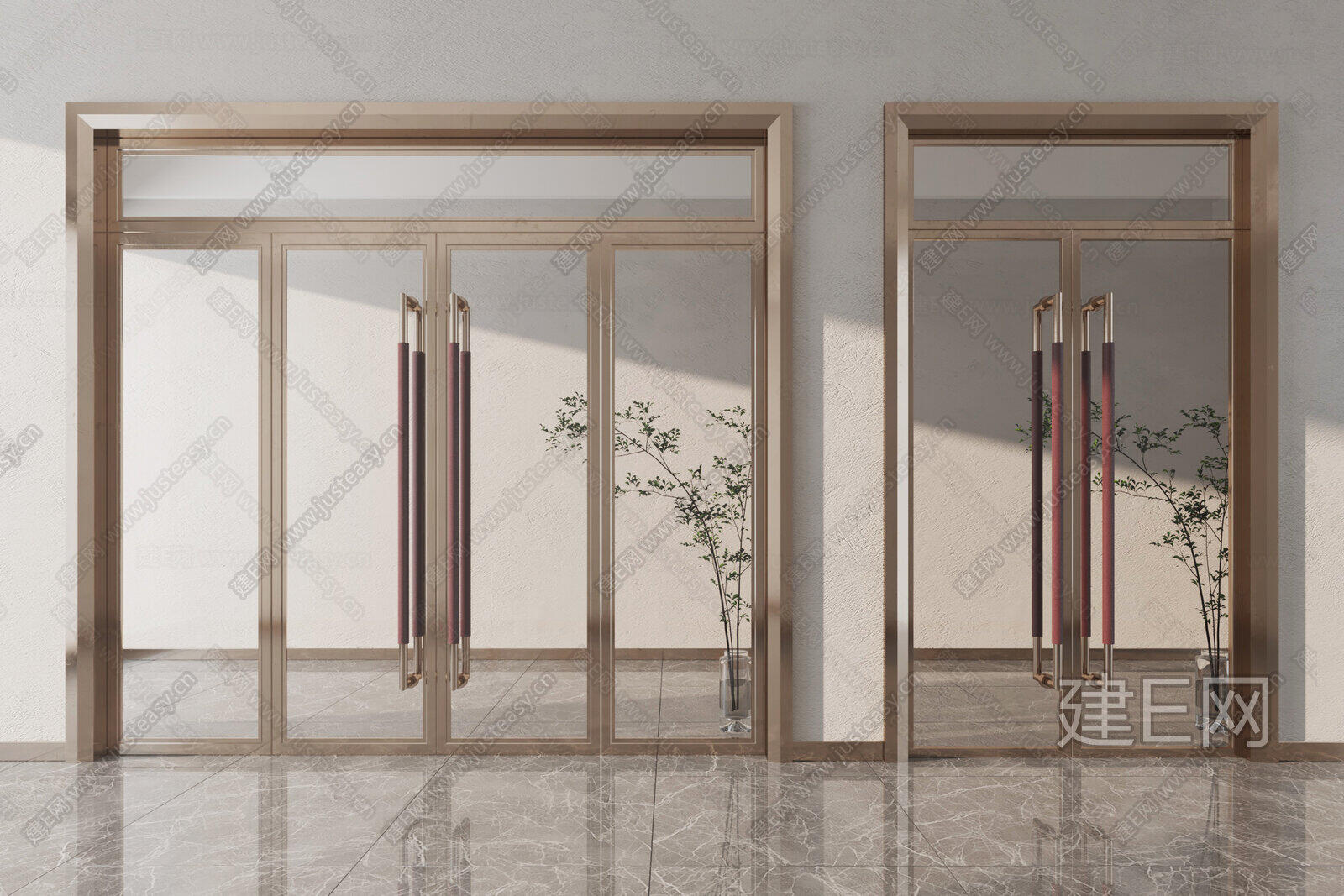 【现代玻璃门3d模型】建e网现代玻璃门3d模型下载 Id107303155 打造3d现代玻璃门模型免费下载平台