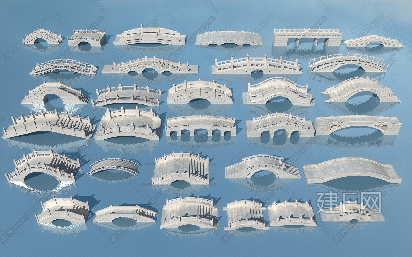 【中式石拱桥3d模型】建E网_中式石拱桥3d模型下载[ID:102977701]_打造3d中式石拱桥模型免费下载平台