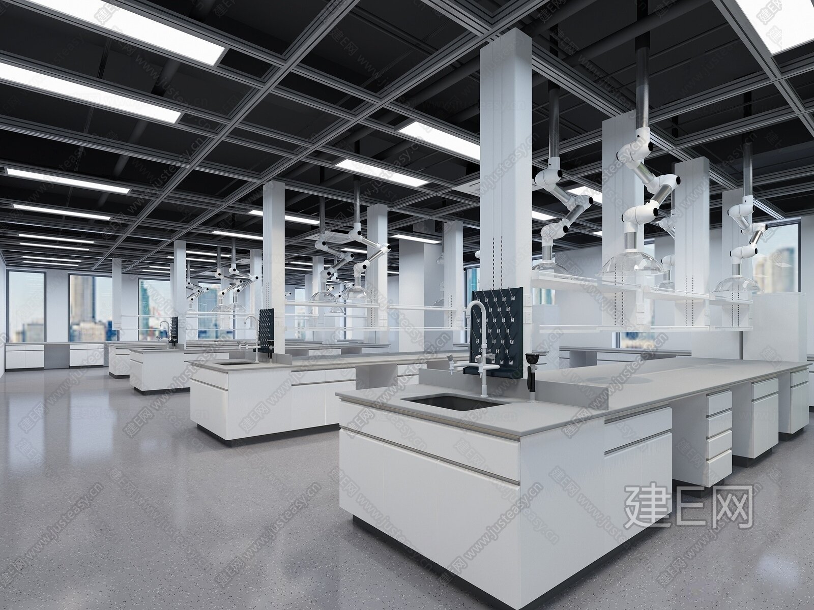【现代实验室3d模型】建e网现代实验室3d模型下载 Id115757233 打造3d现代实验室模型免费下载平台