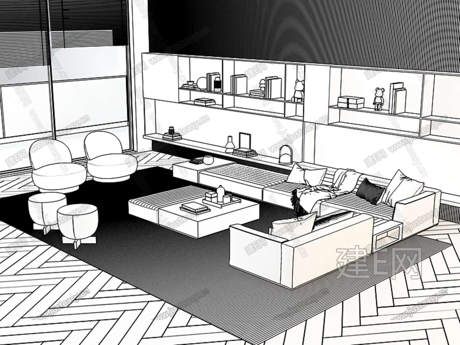 【现代沙发茶几组合3d模型】建e网现代沙发茶几组合3d模型下载 Id111104037 打造3d现代沙发茶几组合模型免费下载平台