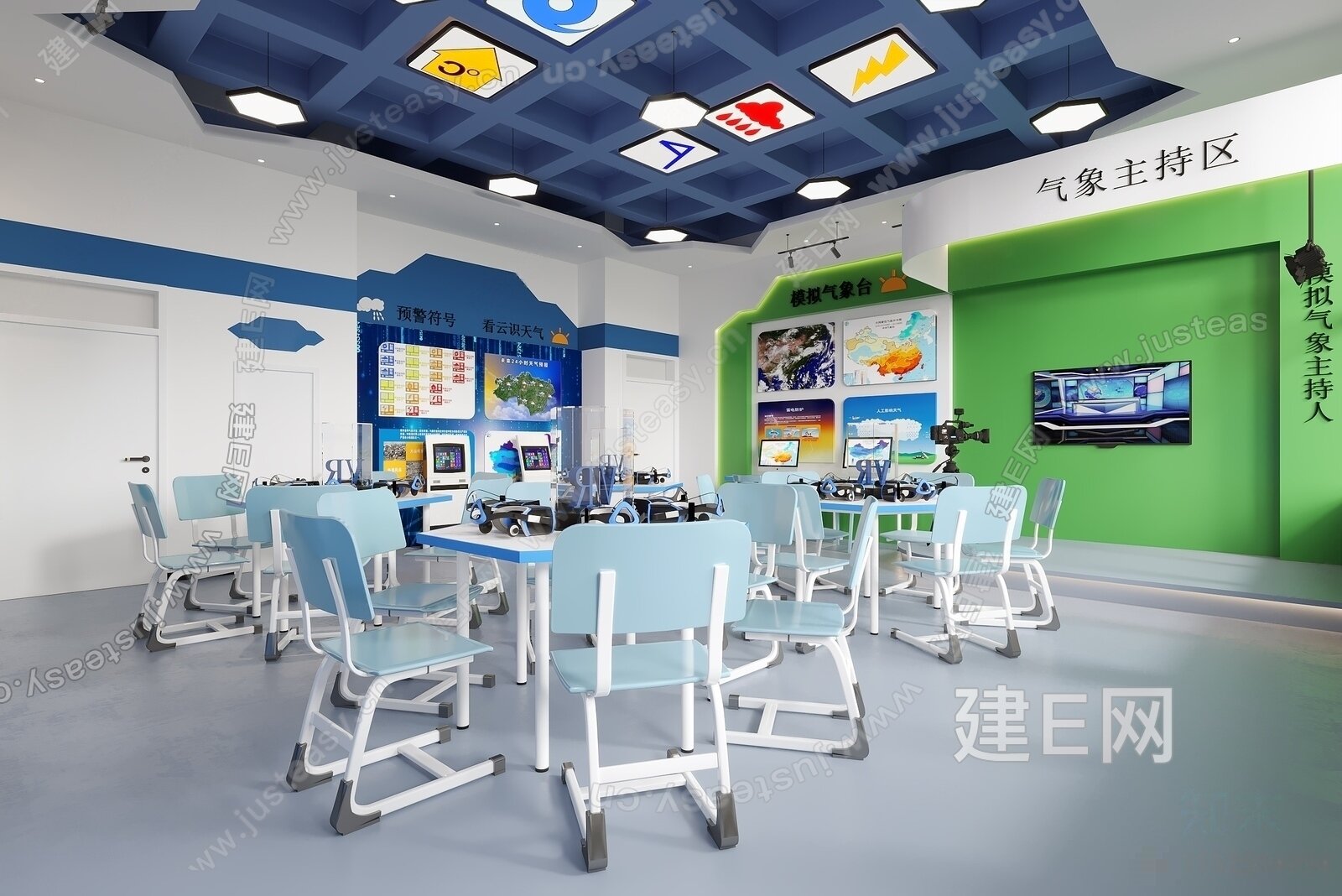 【现代创客教室3d模型】建e网现代创客教室3d模型下载 Id105403329 打造3d现代创客教室模型免费下载平台