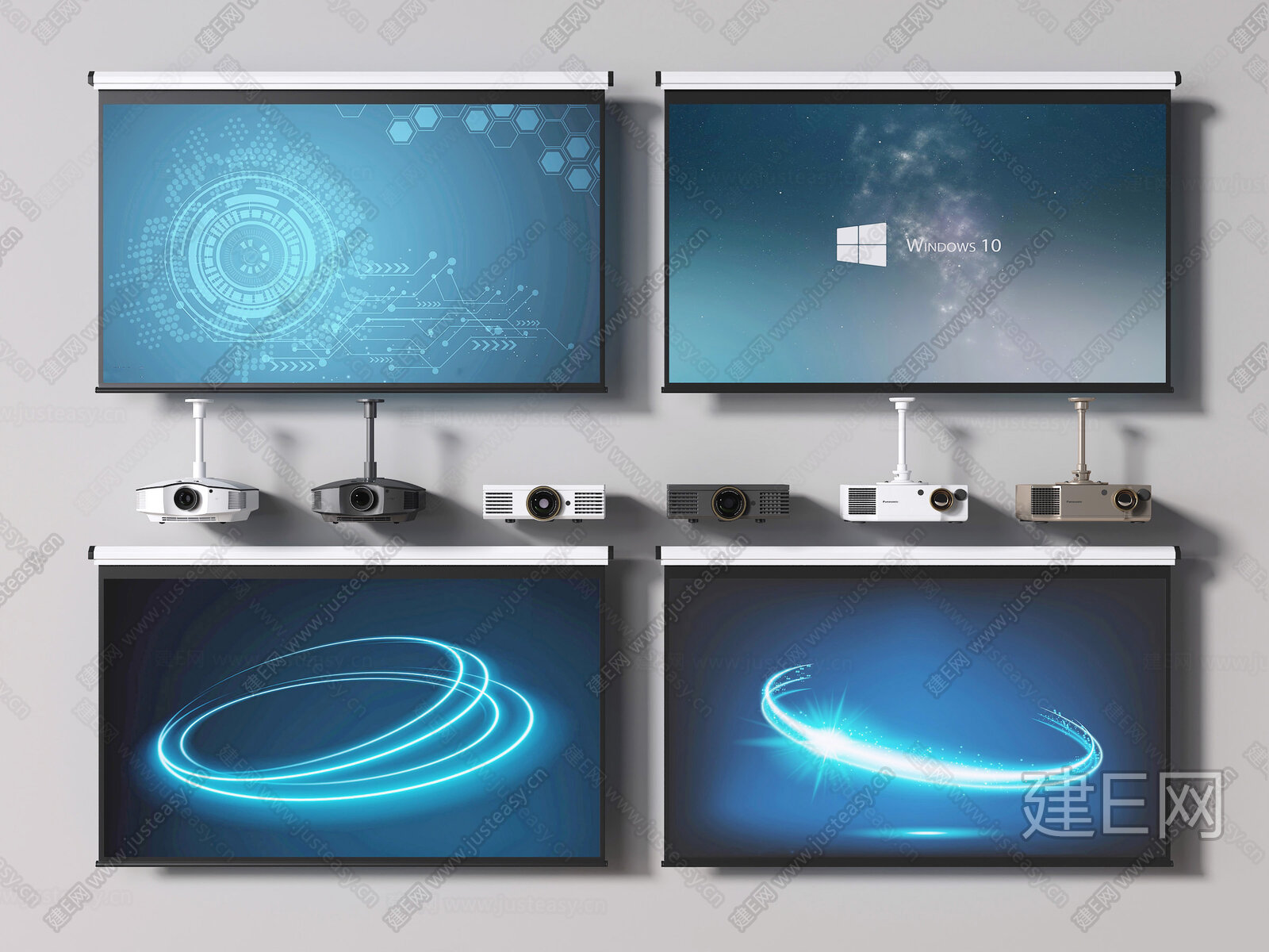 【现代投影幕布投影仪3d模型】建e网现代投影幕布投影仪3d模型下载 Id101274549 打造3d现代投影幕布投影仪模型免费下载平台
