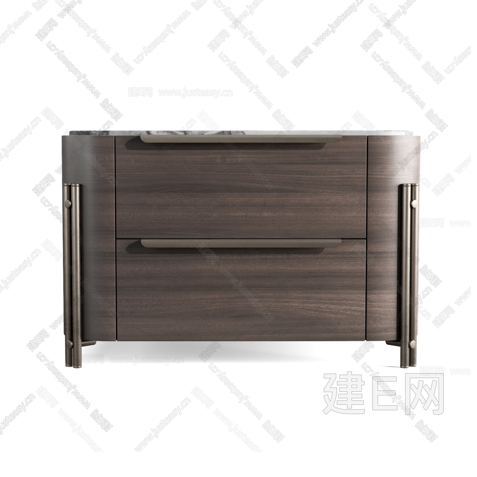 minotti 现代床头柜3d模型下载[ID:103043913]_建e网3d模型