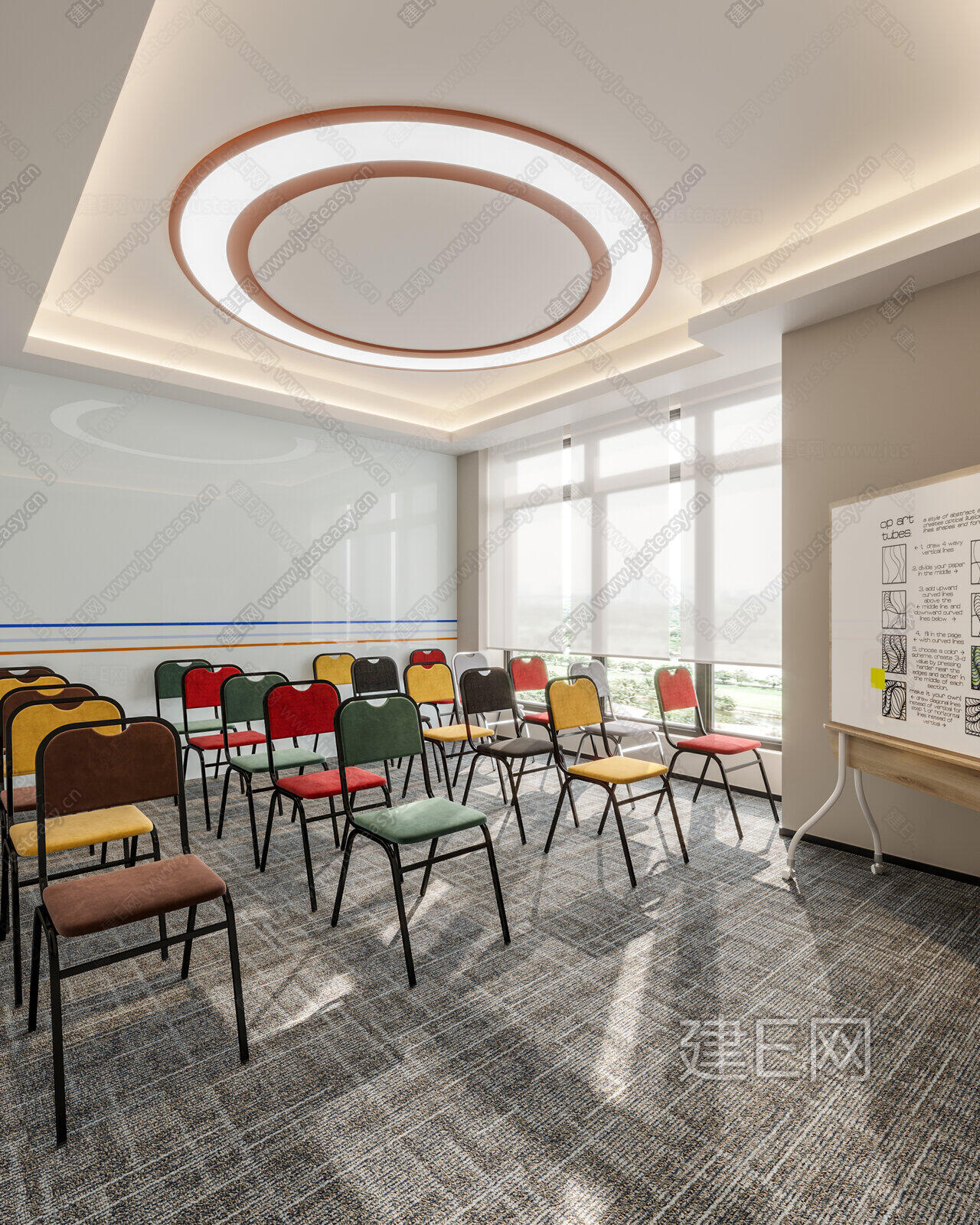 【现代教室3d模型】建e网现代教室3d模型下载 Id103175131 打造3d现代教室模型免费下载平台