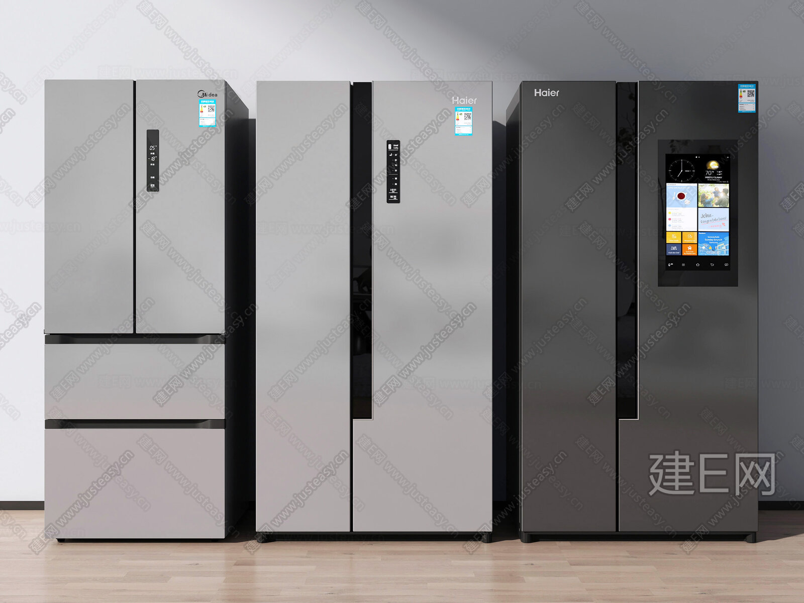 【现代冰箱3d模型】建e网现代冰箱3d模型下载 Id102912844 打造3d现代冰箱模型免费下载平台