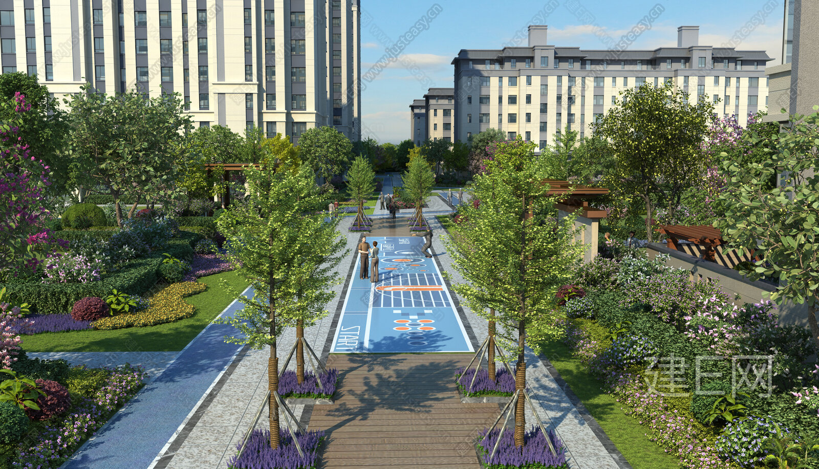 【现代园林景观3d模型】建e网现代园林景观3d模型下载 Id103371758 打造3d现代园林景观模型免费下载平台