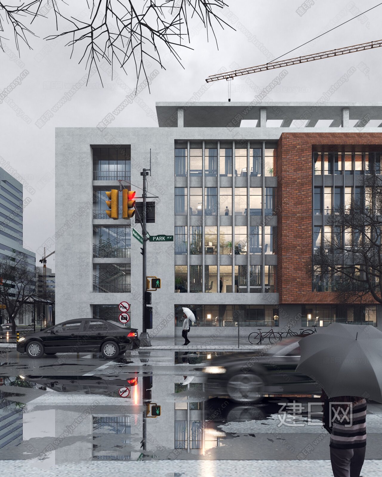 【现代办公楼3d模型】建e网现代办公楼3d模型下载 Id103437101 打造3d现代办公楼模型免费下载平台