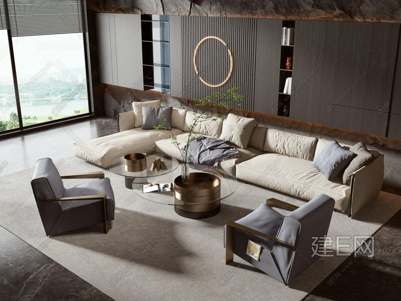 【minotti 现代沙发茶几组合3d模型】建e网minotti 现代沙发茶几组合3d模型下载 Id113333048 打造