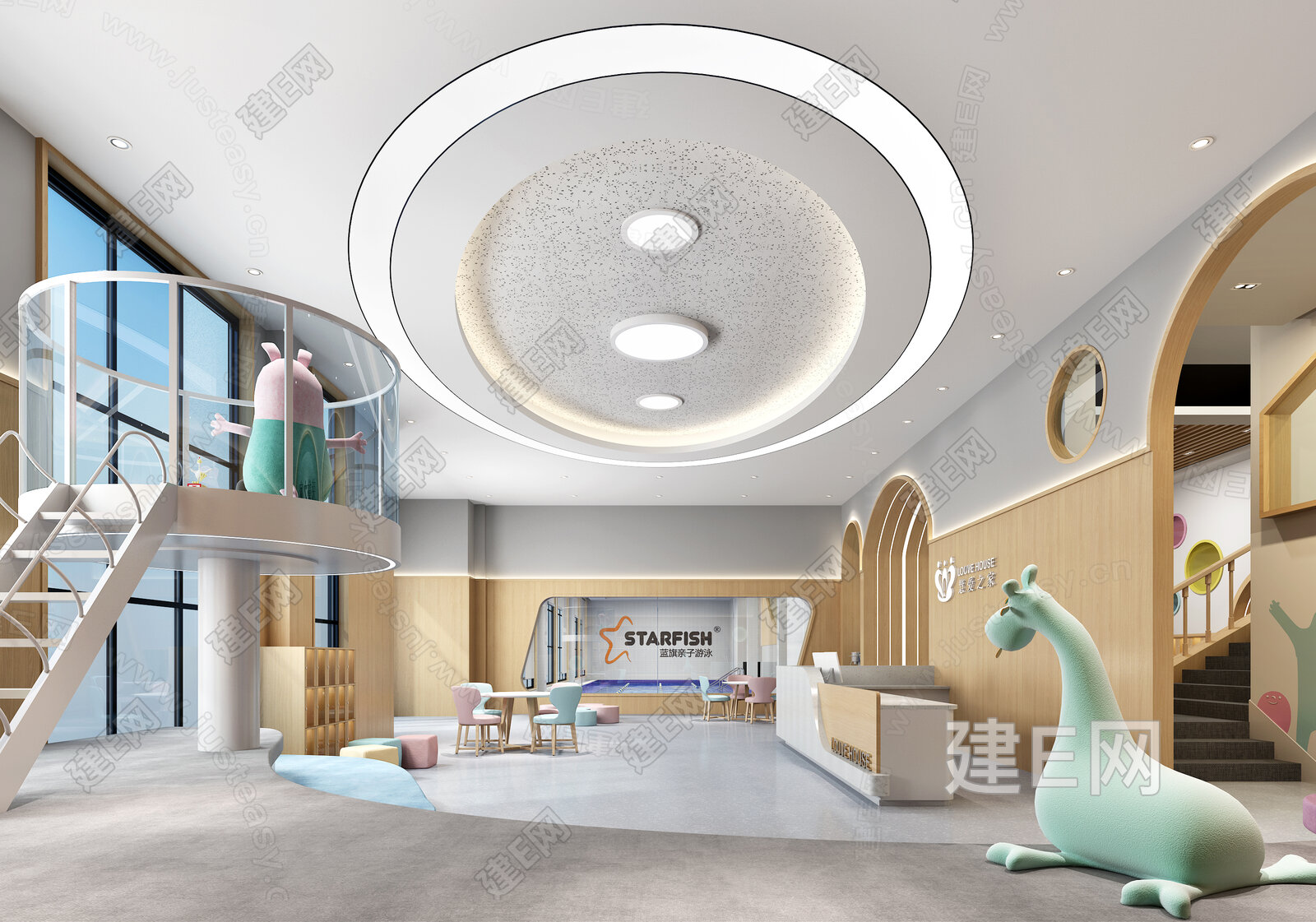 【现代培训机构前台3d模型】建e网现代培训机构前台3d模型下载 Id114250697 打造3d现代培训机构前台模型免费下载平台