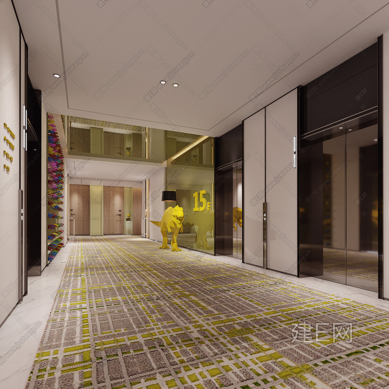 【现代酒店走廊3d模型】建e网现代酒店走廊3d模型下载 Id113857326 打造3d现代酒店走廊模型免费下载平台