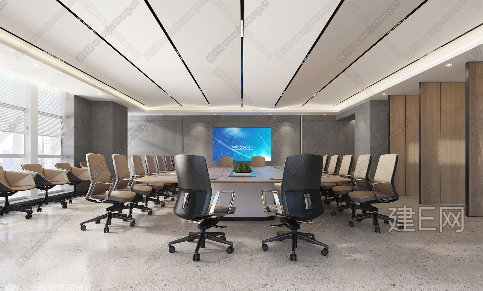 【现代多功能会议室3d模型】建e网现代多功能会议室3d模型下载 Id115168219 打造3d现代多功能会议室模型免费下载平台
