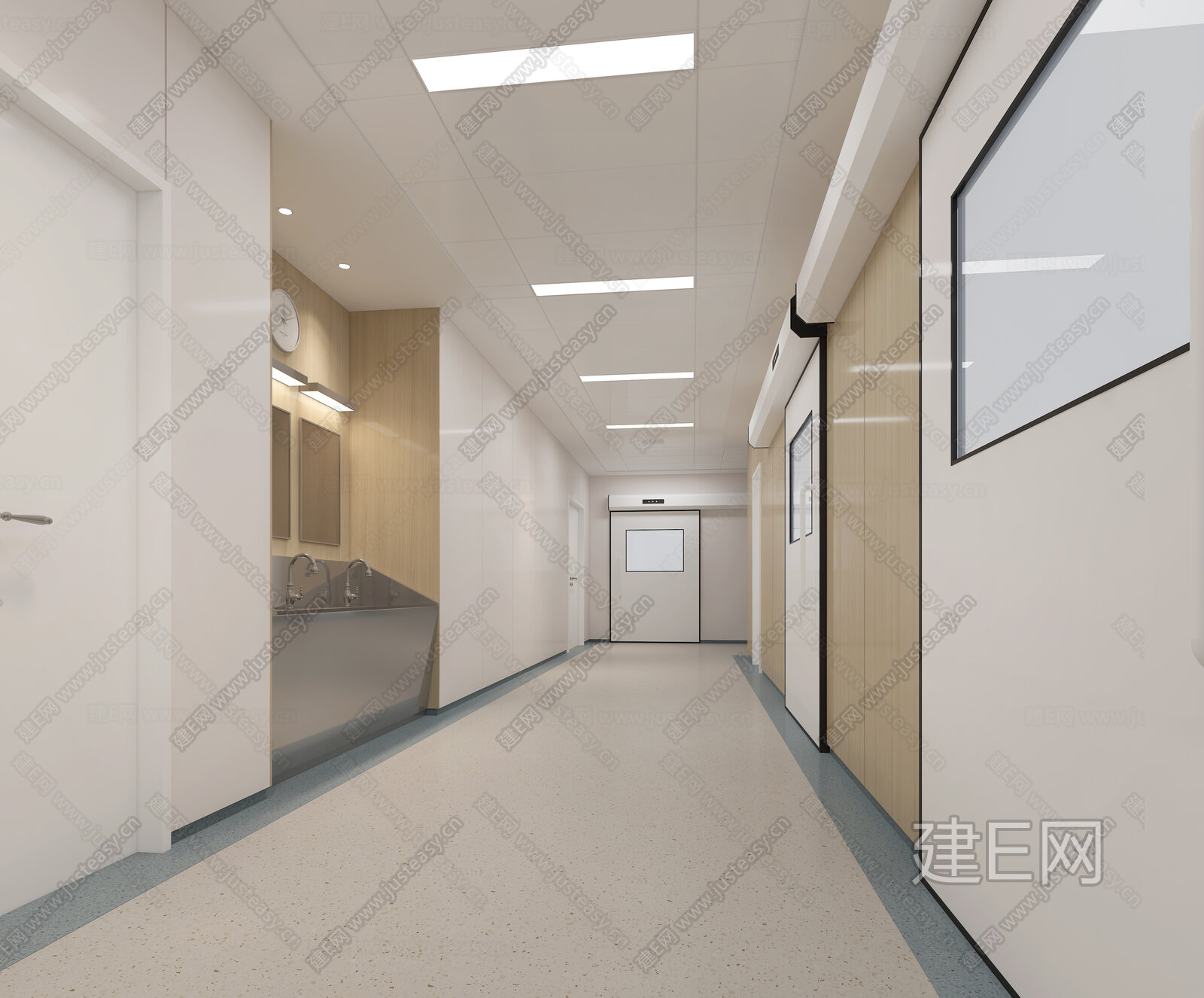 【现代手术室走廊3d模型】建e网现代手术室走廊3d模型下载 Id115168170 打造3d现代手术室走廊模型免费下载平台