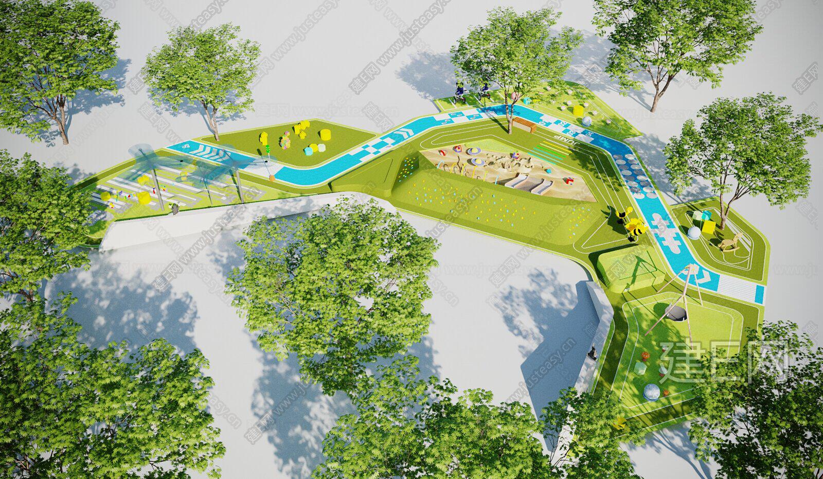 【现代儿童活动场地3d模型】建e网现代儿童活动场地3d模型下载 Id114840360 打造3d现代儿童活动场地模型免费下载平台