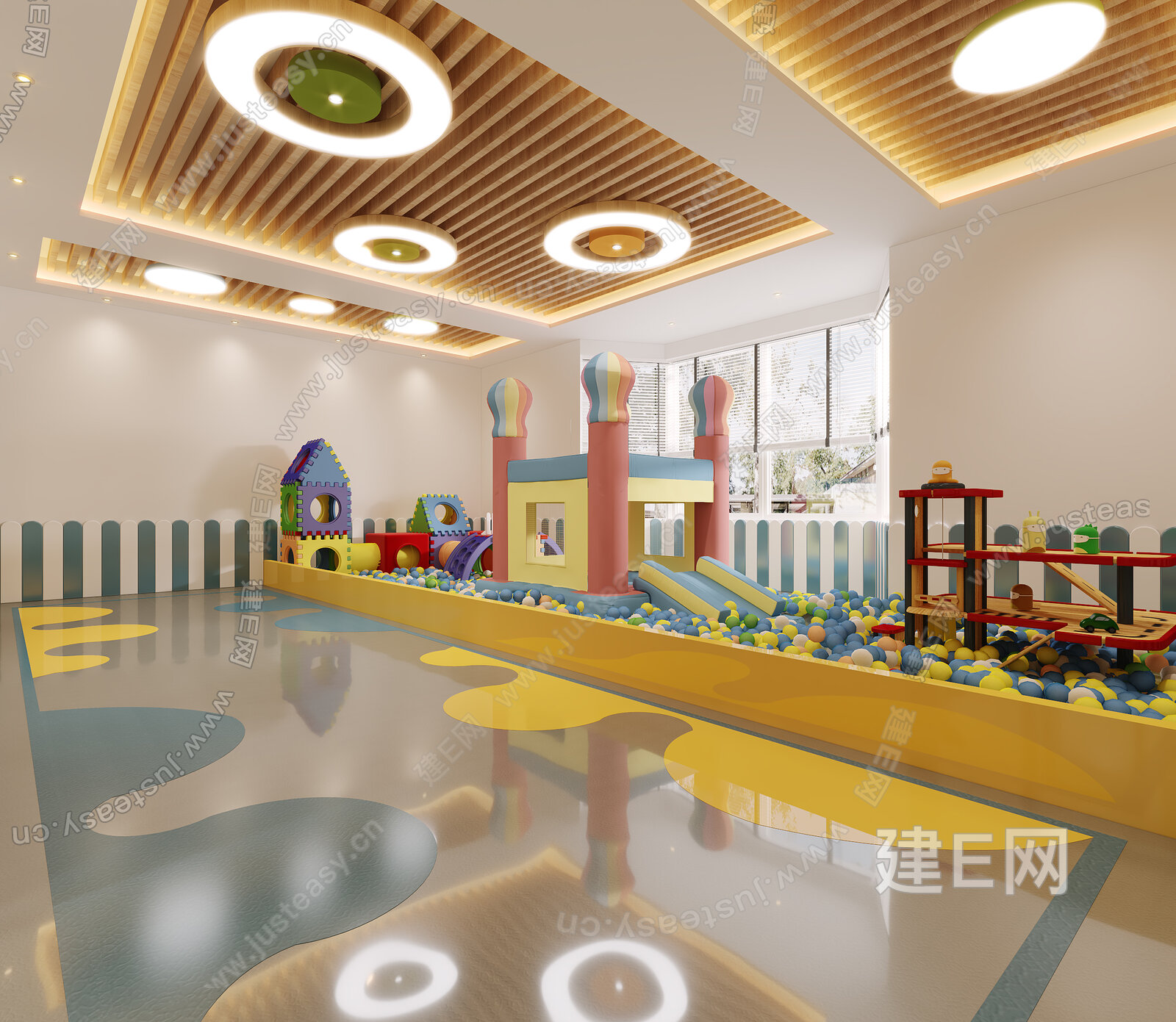【现代幼儿园3d模型】建e网现代幼儿园3d模型下载 Id111236076 打造3d现代幼儿园模型免费下载平台