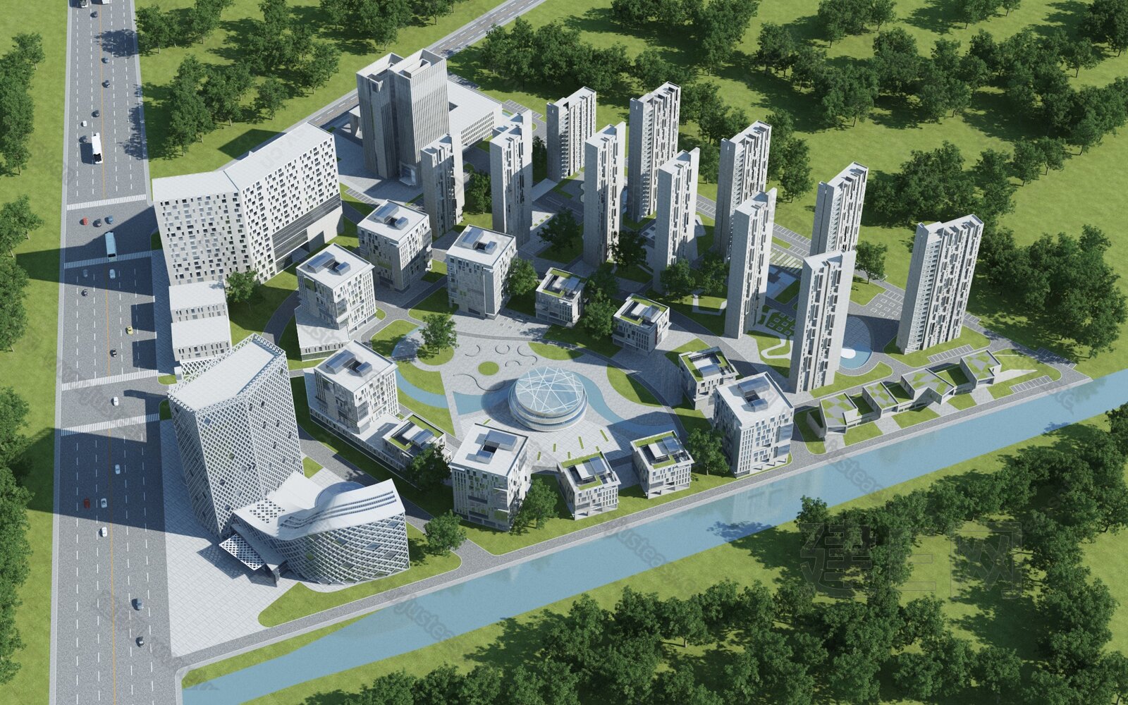 【现代建筑3d模型】建e网现代建筑3d模型下载 Id111301541 打造3d现代建筑模型免费下载平台