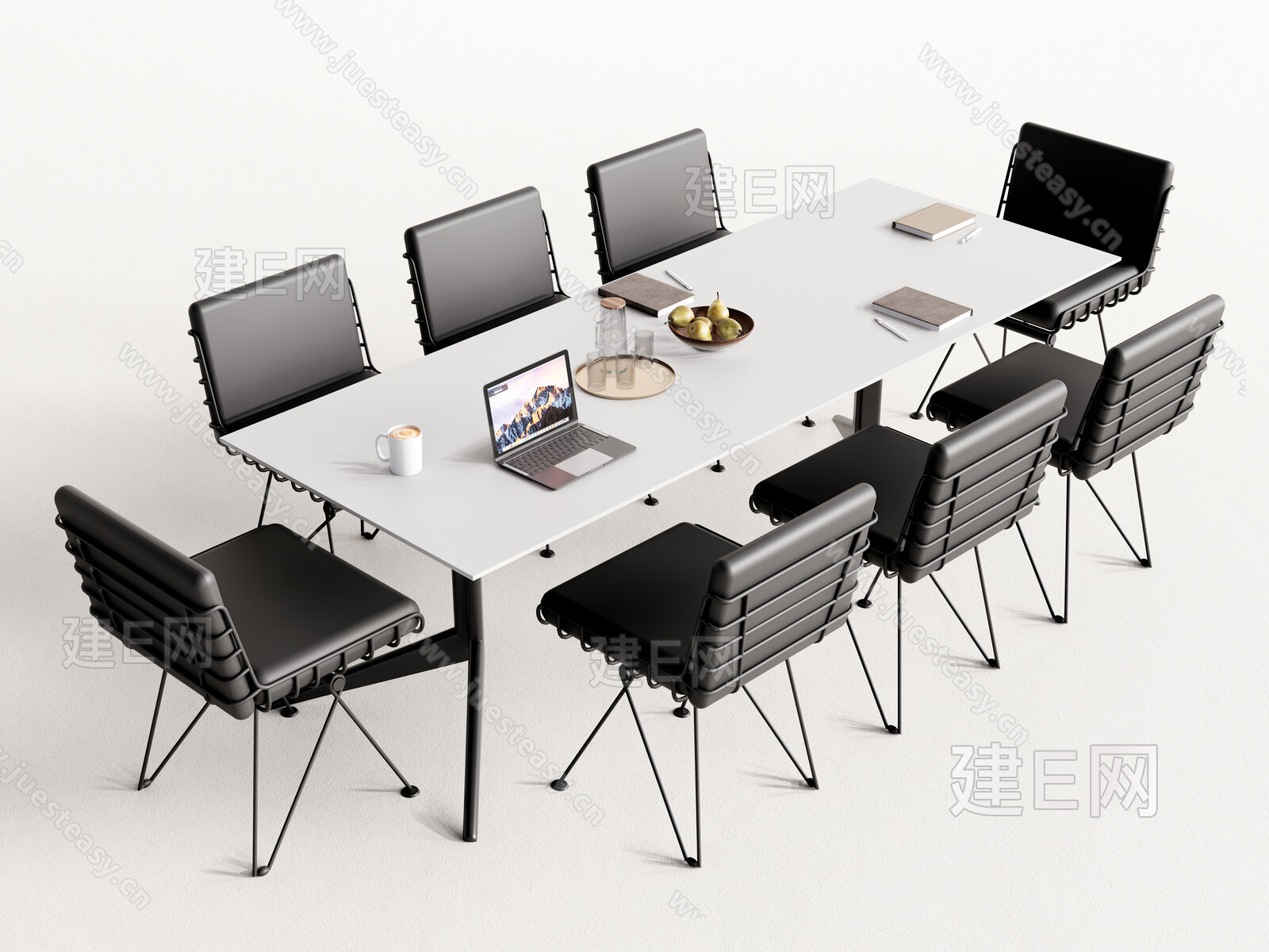 【现代会议桌椅3d模型】建e网现代会议桌椅3d模型下载 Id112546675 打造3d现代会议桌椅模型免费下载平台