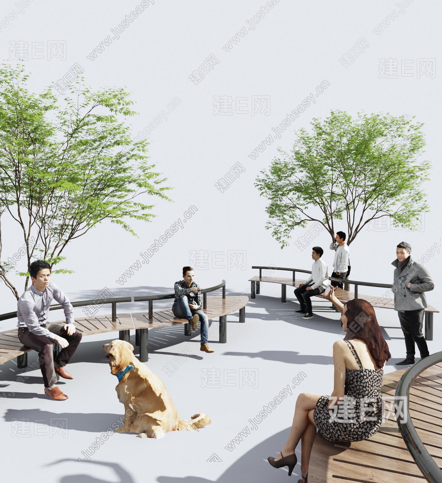 【现代户外座椅 景观座椅3d模型】建e网现代户外座椅 景观座椅3d模型下载 Id112612120 打造3d现代户外座椅 景观座椅模型