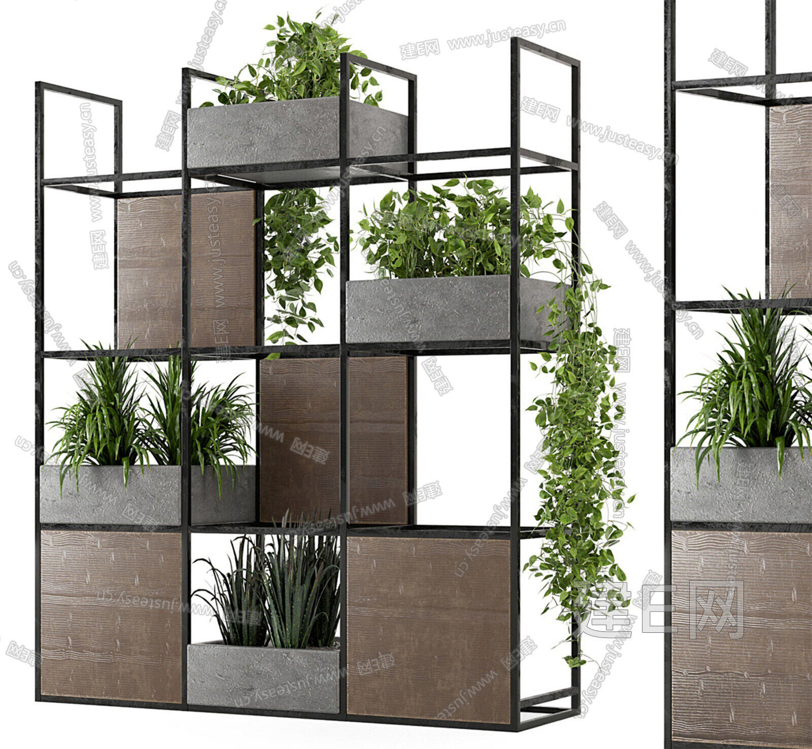 【现代绿植装饰架3d模型】建e网现代绿植装饰架3d模型下载 Id113202008 打造3d现代绿植装饰架模型免费下载平台