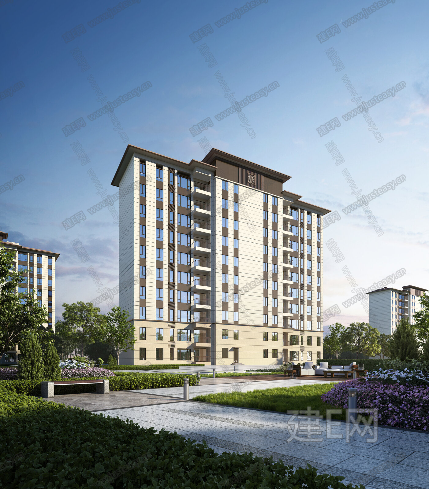 【现代高层住宅3d模型】建e网现代高层住宅3d模型下载 Id105992792 打造3d现代高层住宅模型免费下载平台